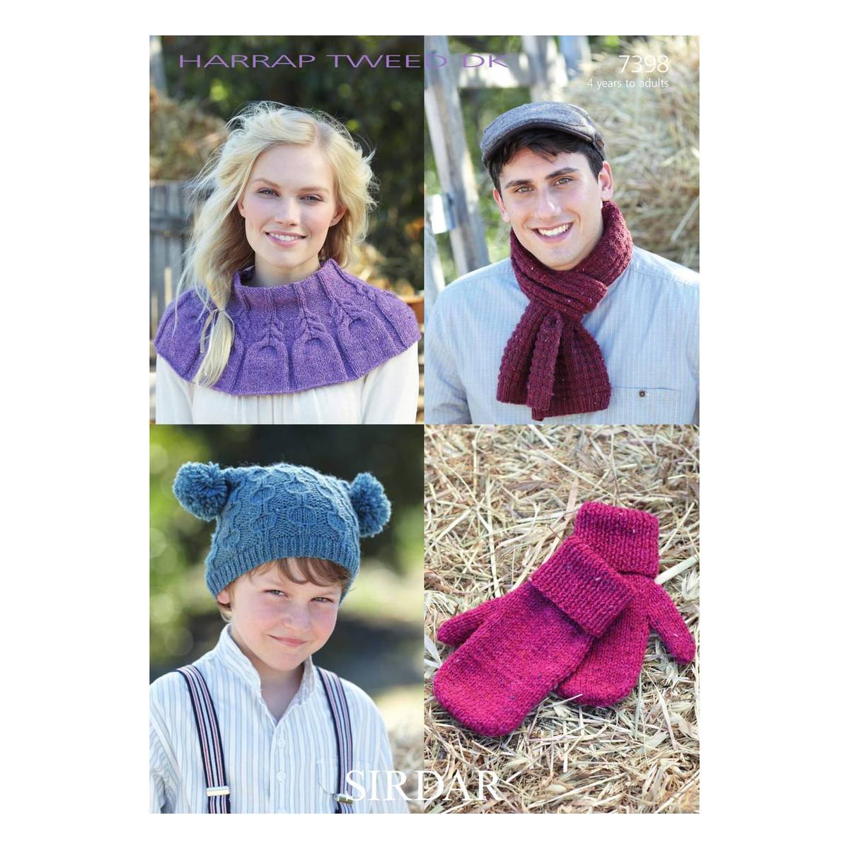 Sirdar Harrap Tweed Accessories Digital Pattern 7398 | Hobbycraft