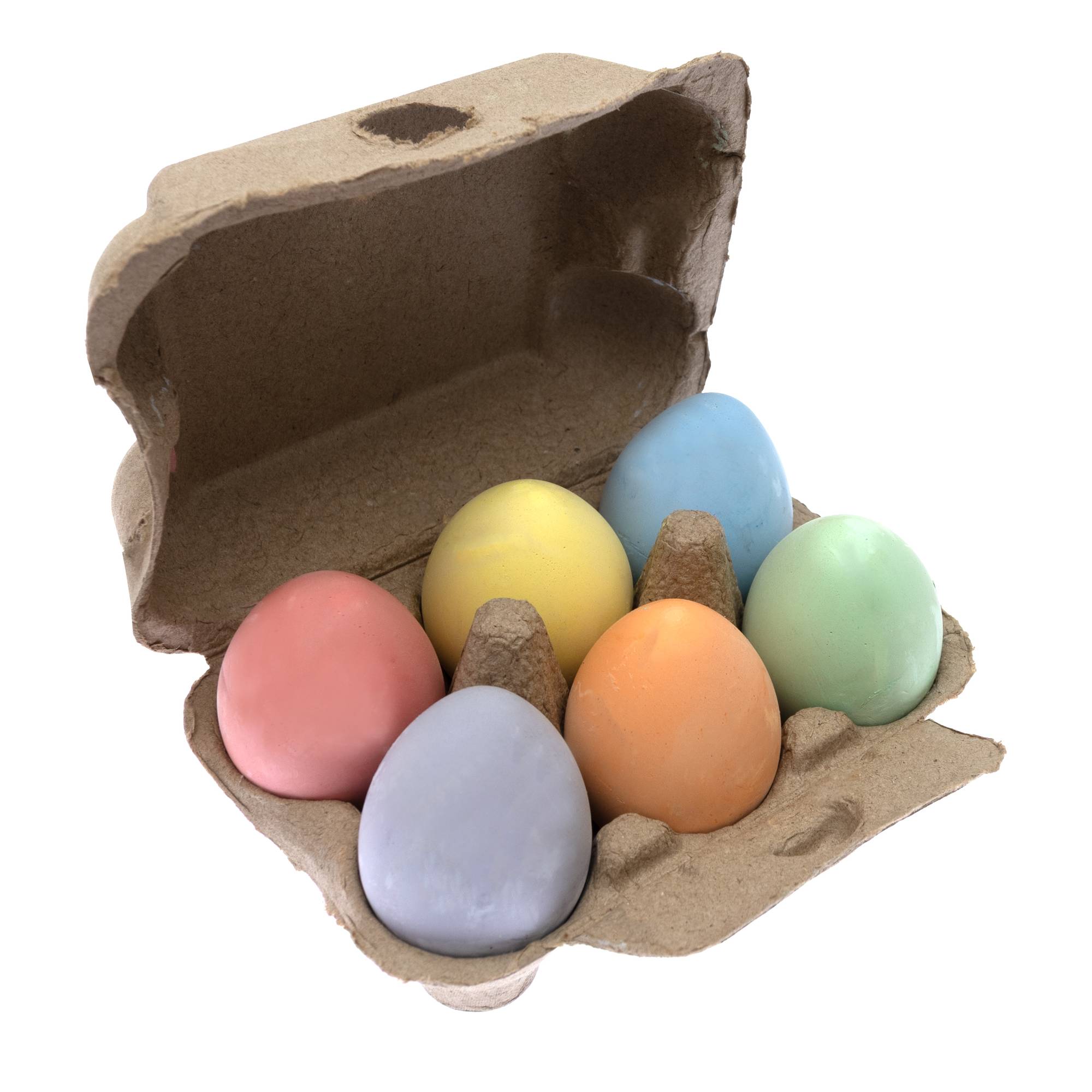Coloured Chalk Eggs 6 Pack | Hobbycraft
