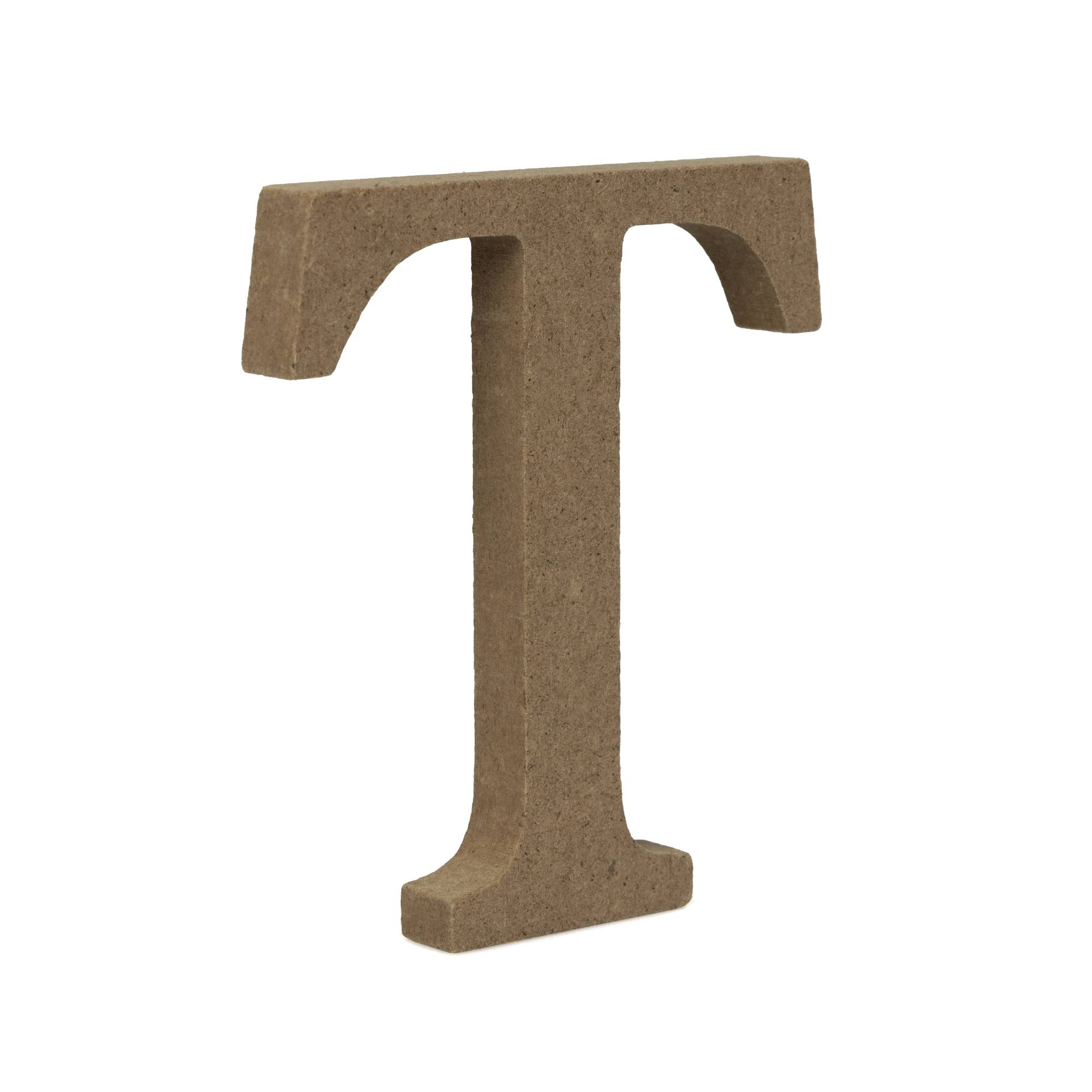 MDF Wooden Letter T 8cm | Hobbycraft