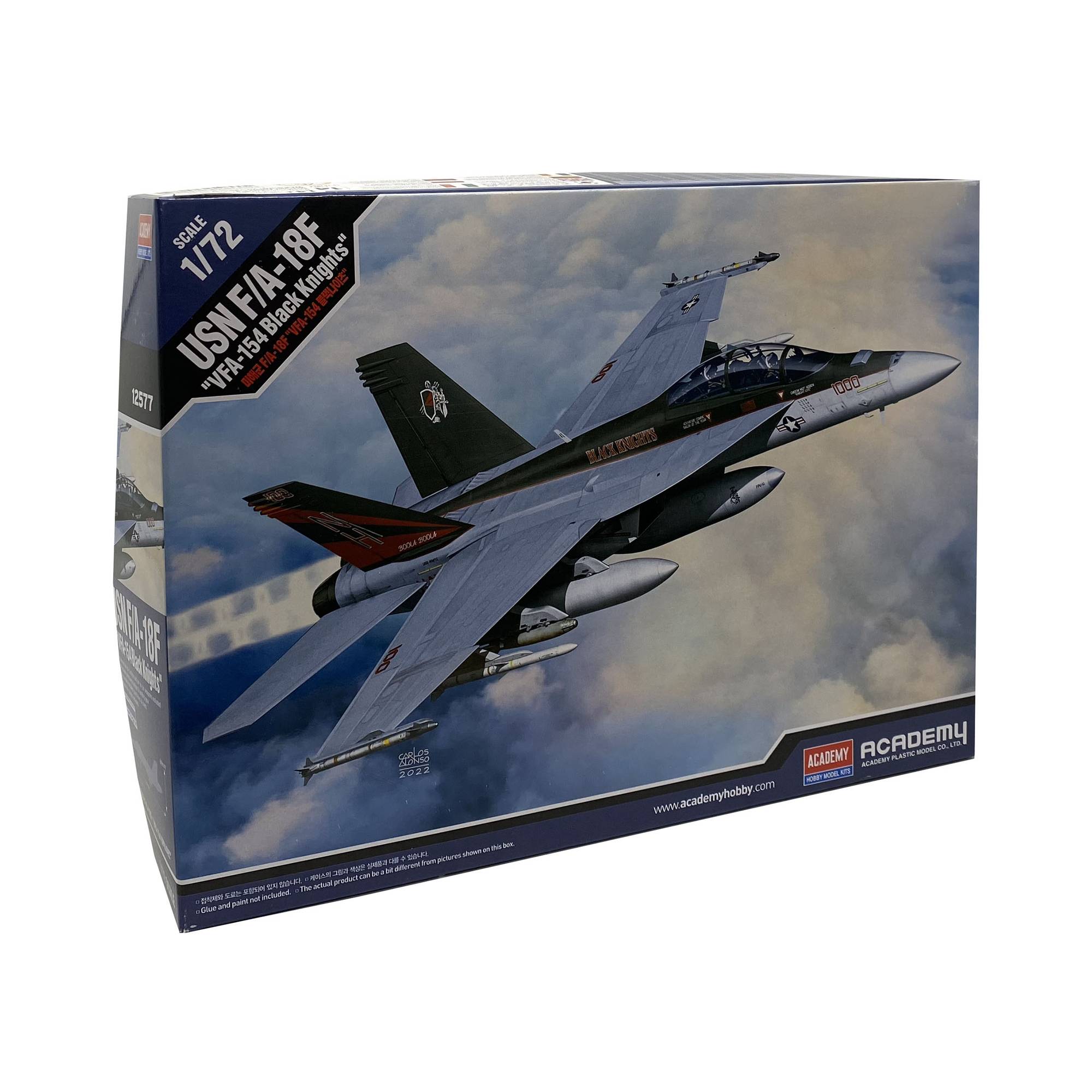 Academy USN F/A-18F VFA-154 Black Knights Model Kit 1:72 | Hobbycraft