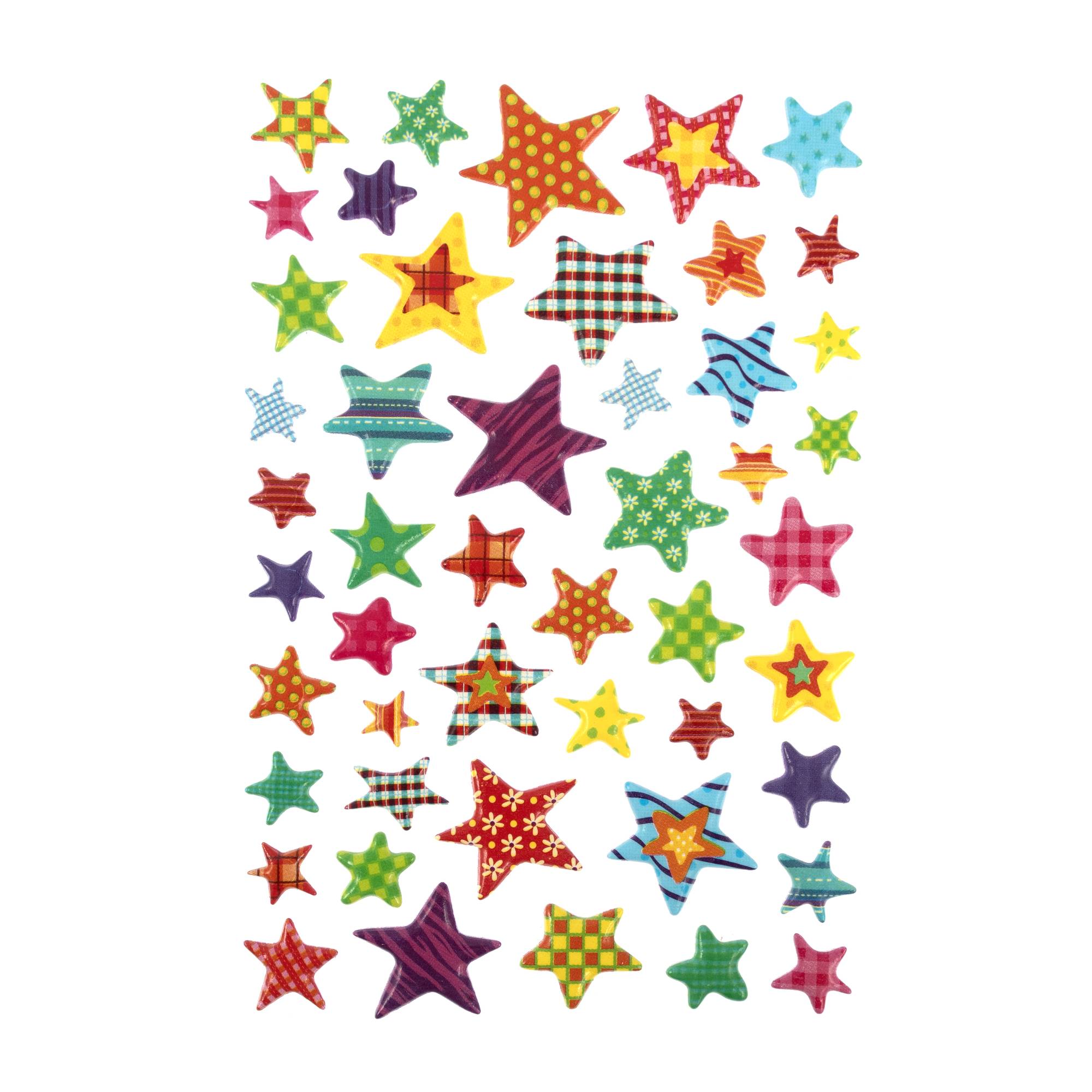 Patterned Star Puffy Stickers | Hobbycraft