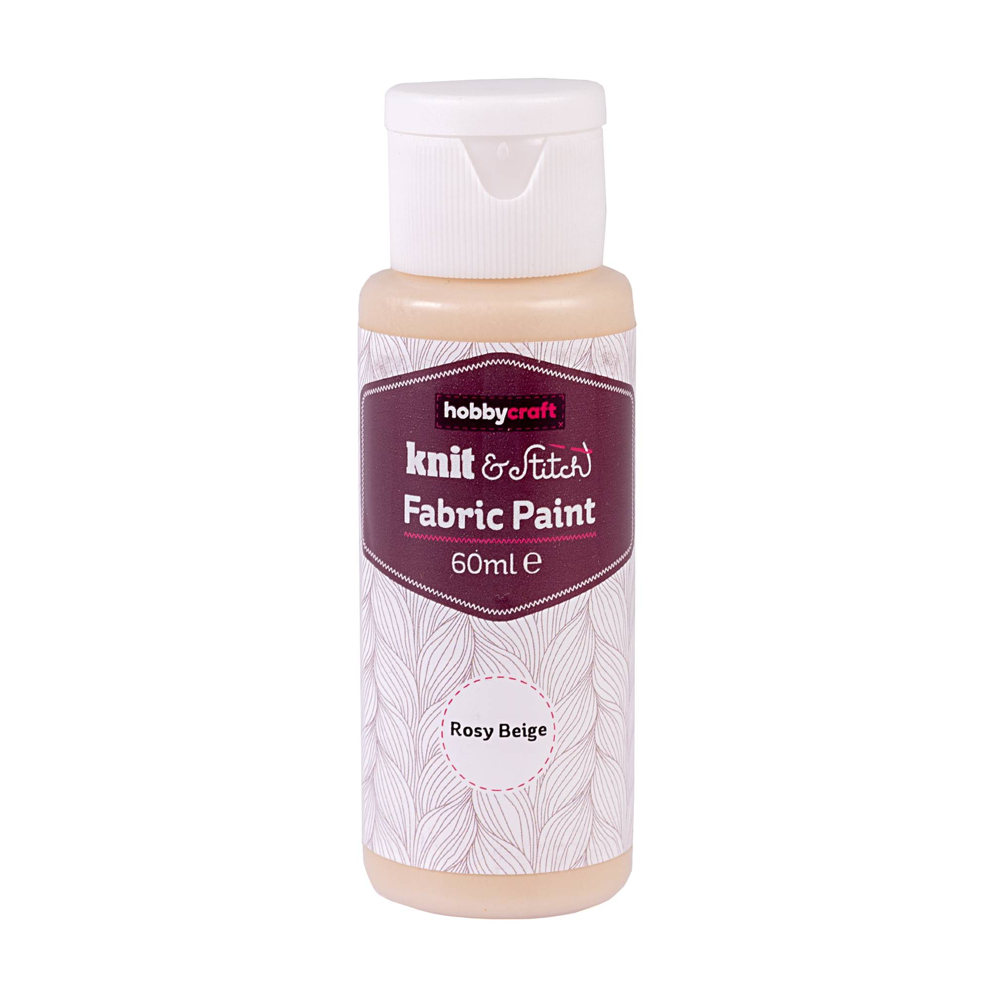 Rosy Beige Fabric Paint 60ml | Hobbycraft