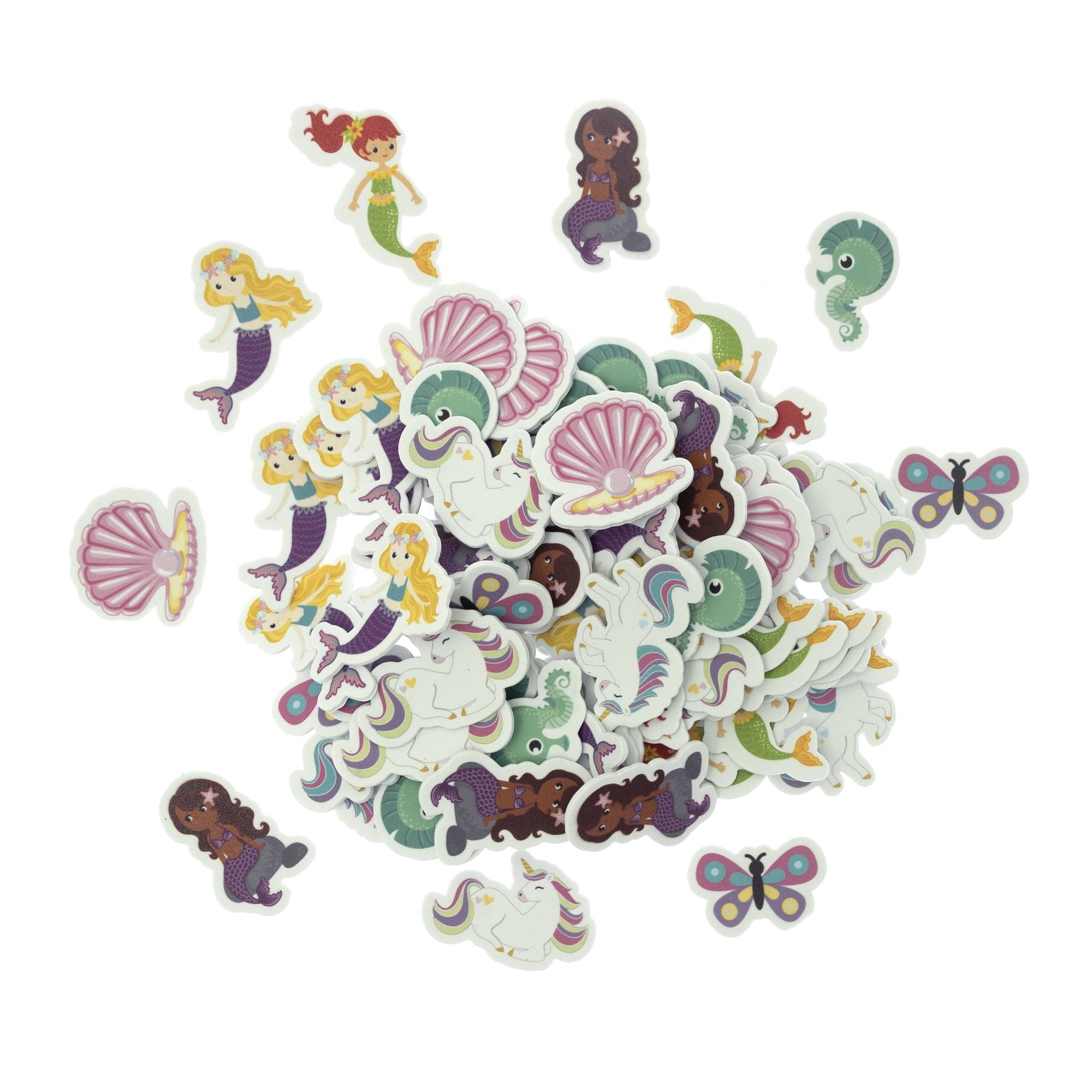Mermaid and Unicorn Foam Stickers 42g | Hobbycraft