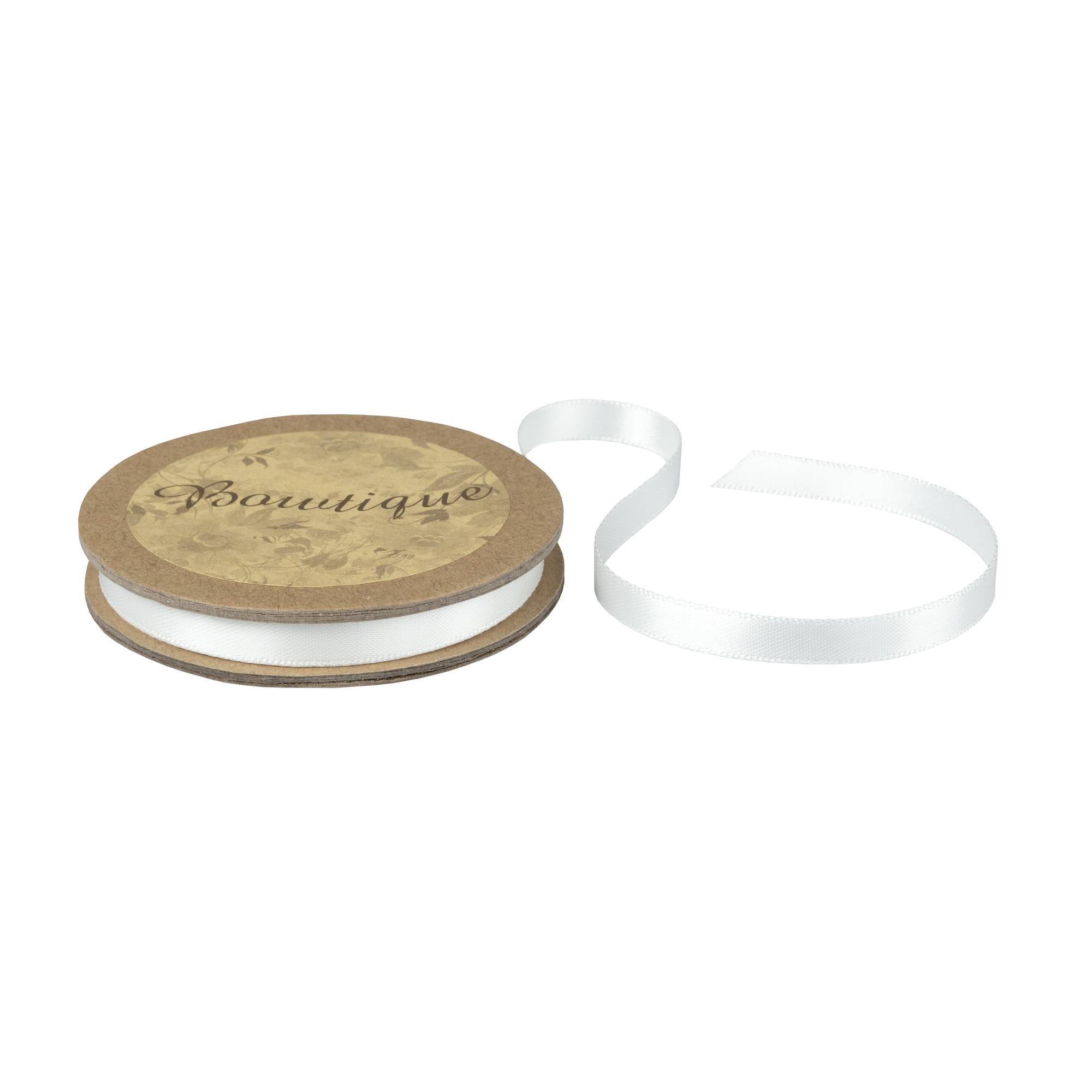 Ivory Double-Faced Satin Ribbon 6mm x 5m | Hobbycraft