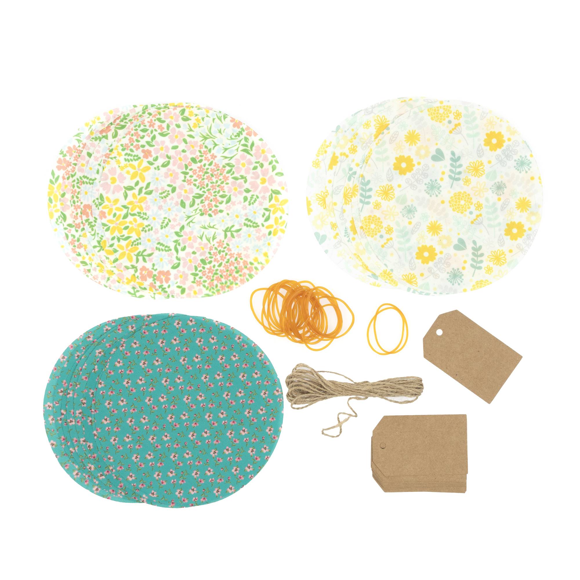 Large Floral Jam Jar Topper Kit 24 Pack | Hobbycraft