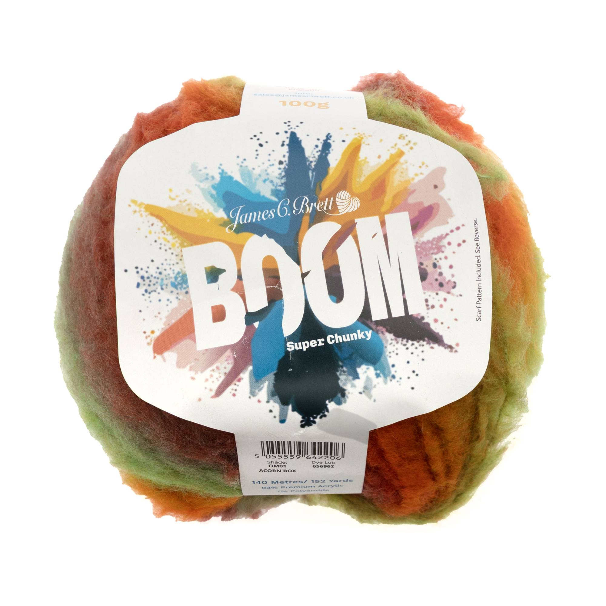 James C Brett Acorn Box Boom Super Chunky 100g | Hobbycraft