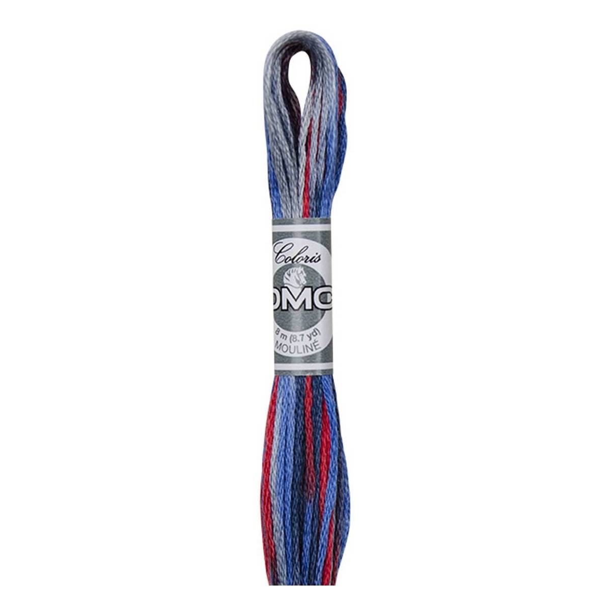 DMC Blue and Red Coloris Mouline Cotton Thread 8m (4512) | Hobbycraft