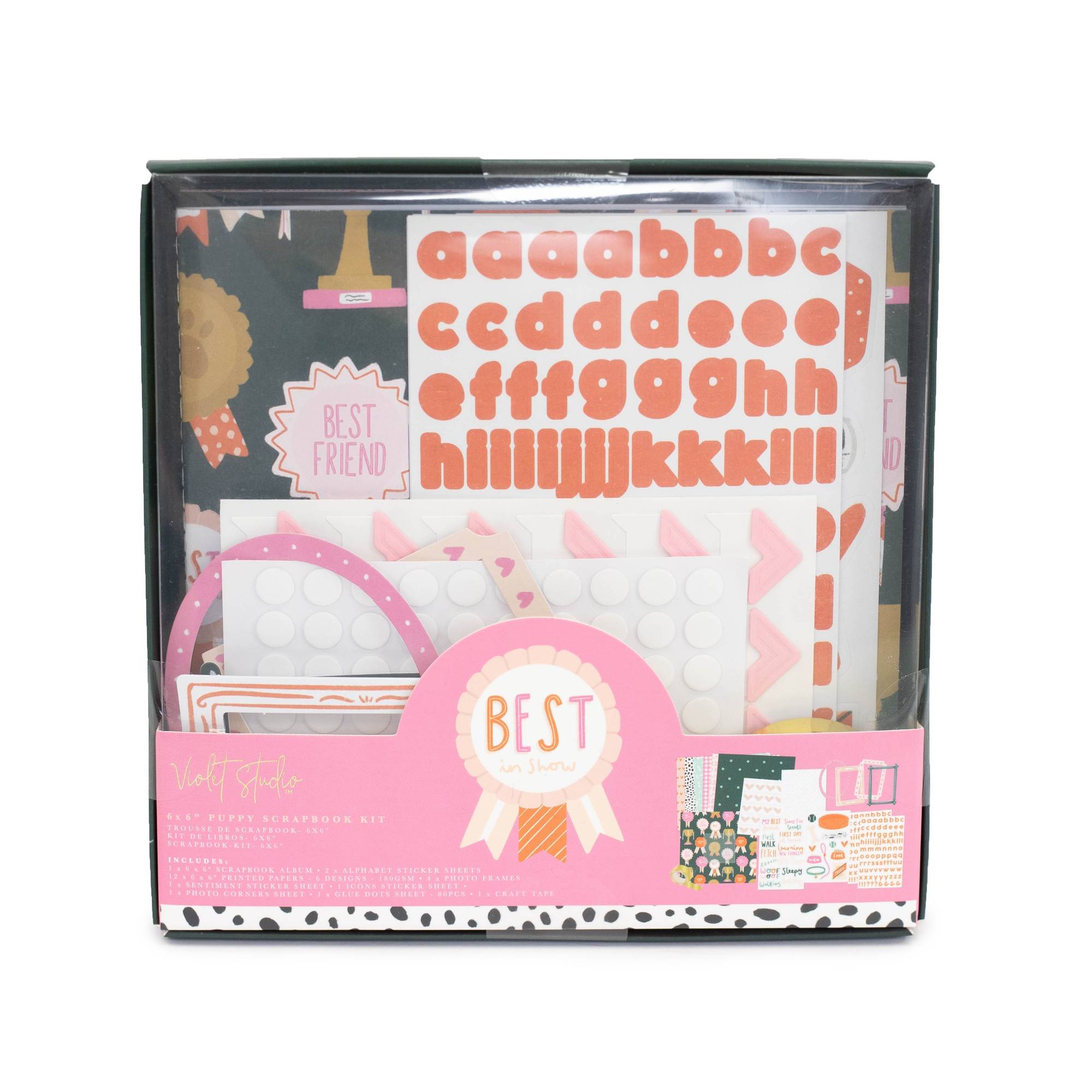 Violet Studio Best in Show Puppy Scrapbook Kit 6 x 6 Inches | Hobbycraft