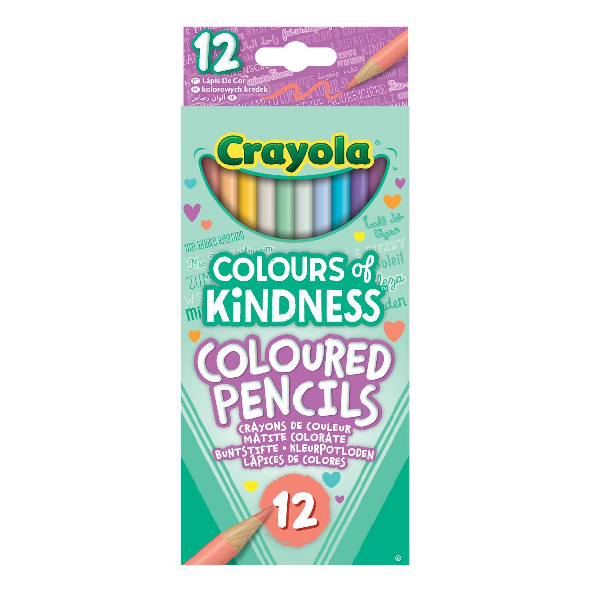Crayola Colours of Kindness Coloured Pencils 12 Pack | Hobbycraft