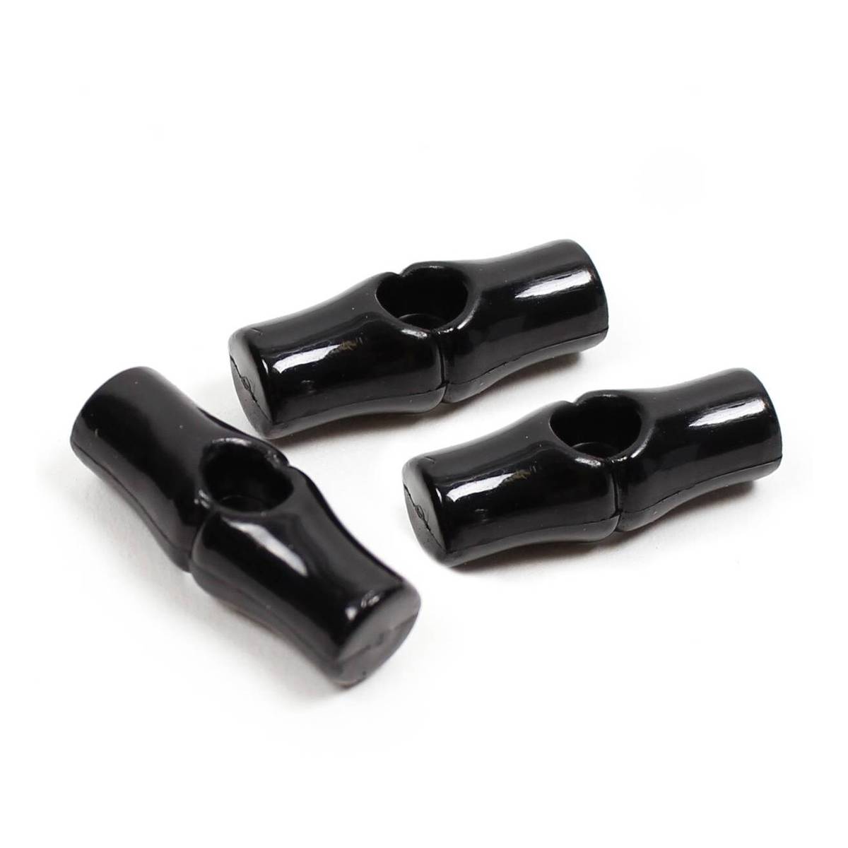 Hemline Black Basic Toggle Button 3 Pack | Hobbycraft