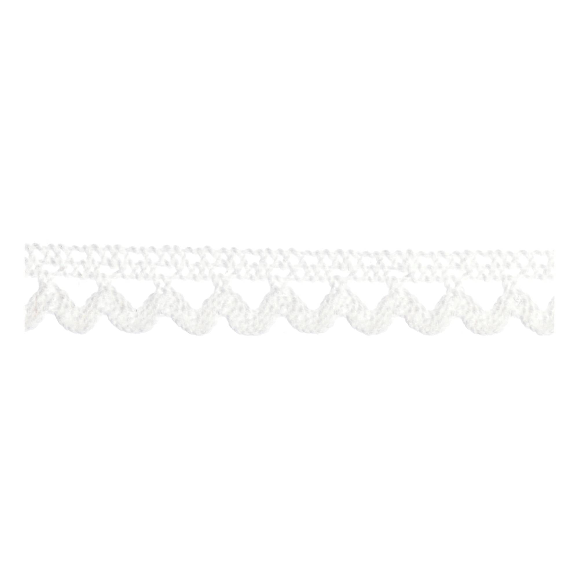 White 10mm Cotton Lace Trim by the Metre | Hobbycraft