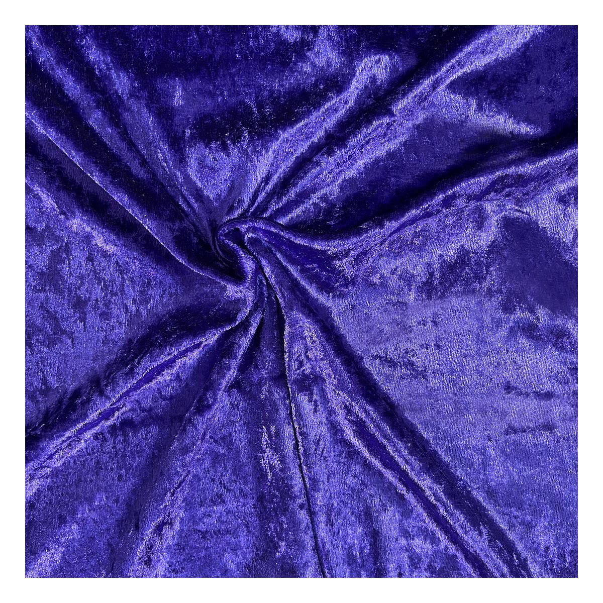 Purple Crushed Velour Fabric by the Metre | Hobbycraft