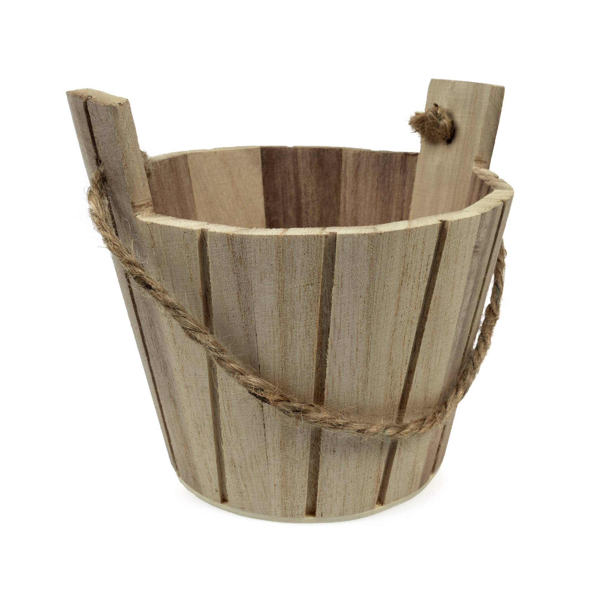 Wooden Bucket 13cm | Hobbycraft