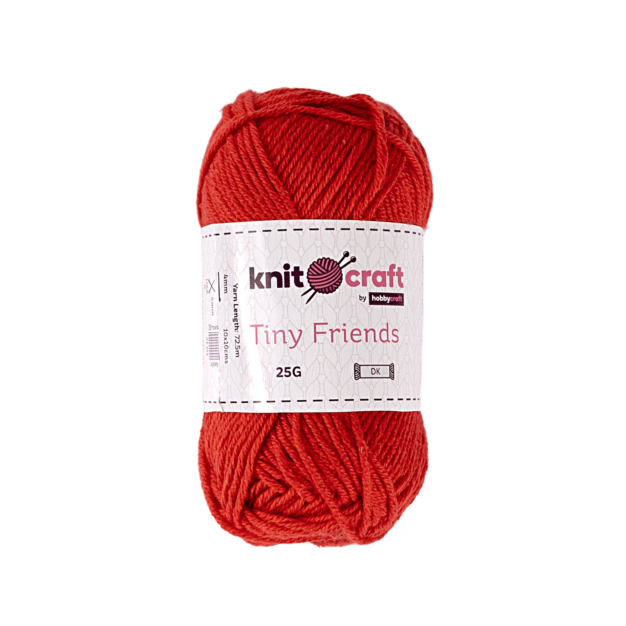 Knitcraft Red Tiny Friends Yarn 25g | Hobbycraft