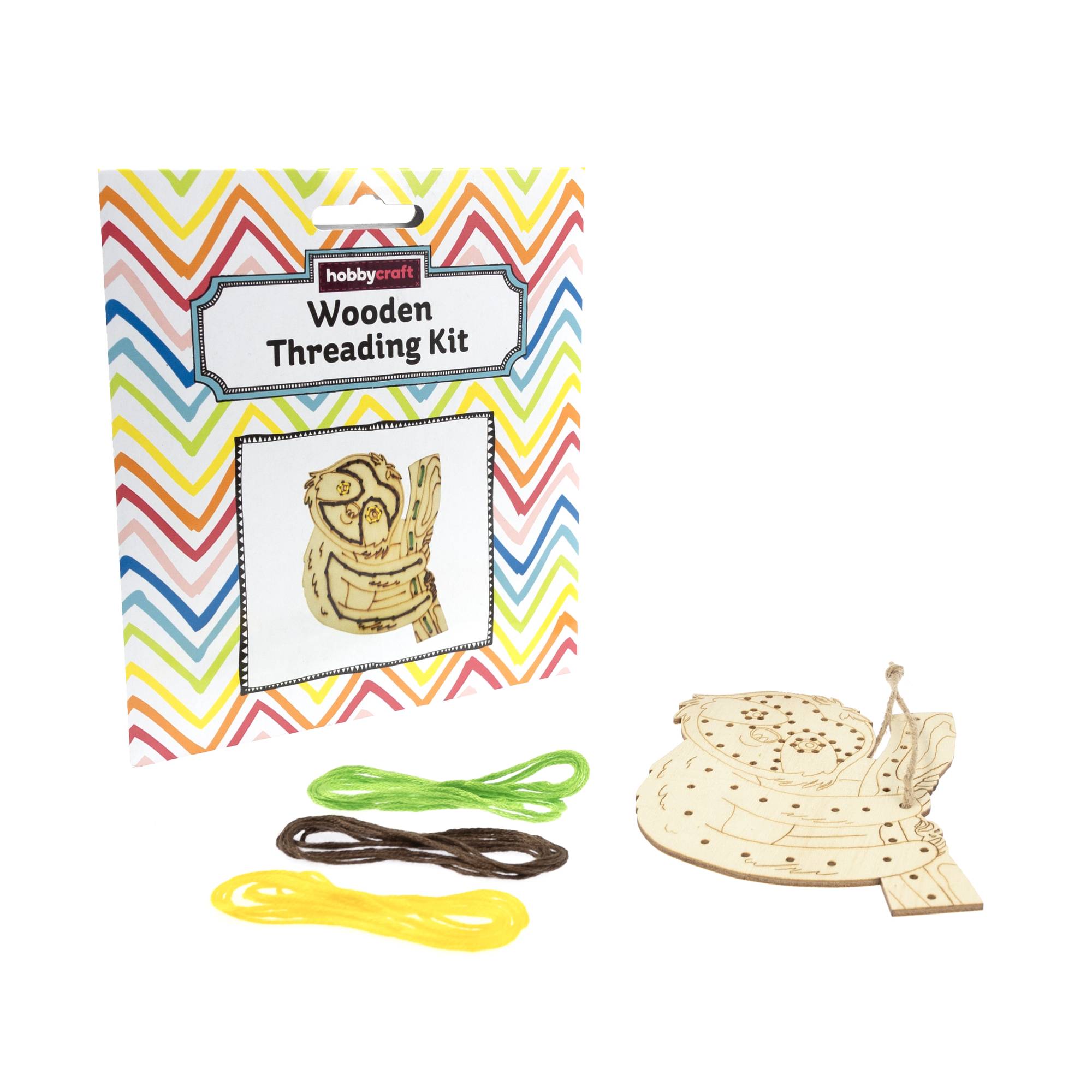 Sloth Wooden Threading Kit | Hobbycraft