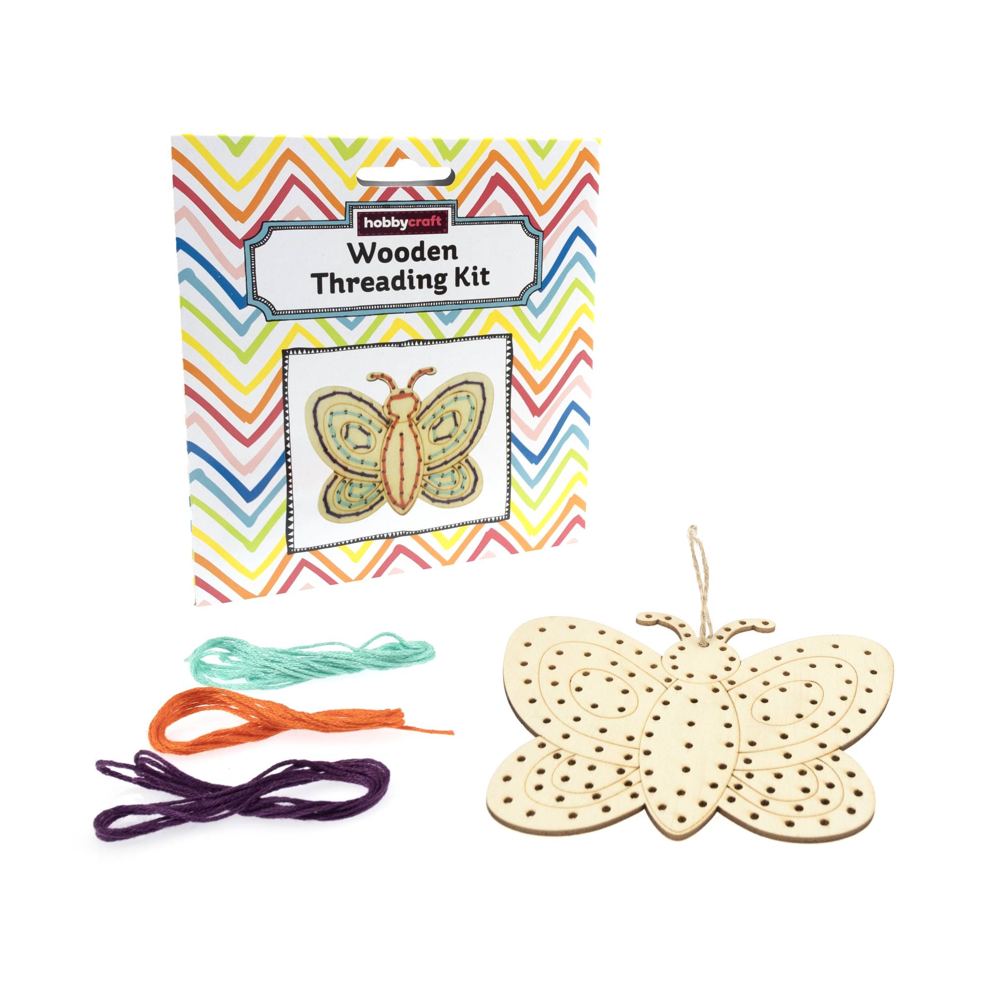 Butterfly Wooden Threading Kit | Hobbycraft