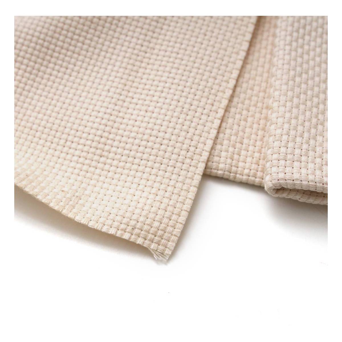 Cream Cotton Binca 9 Count Needlecraft Fabric 70cm x 80cm | Hobbycraft