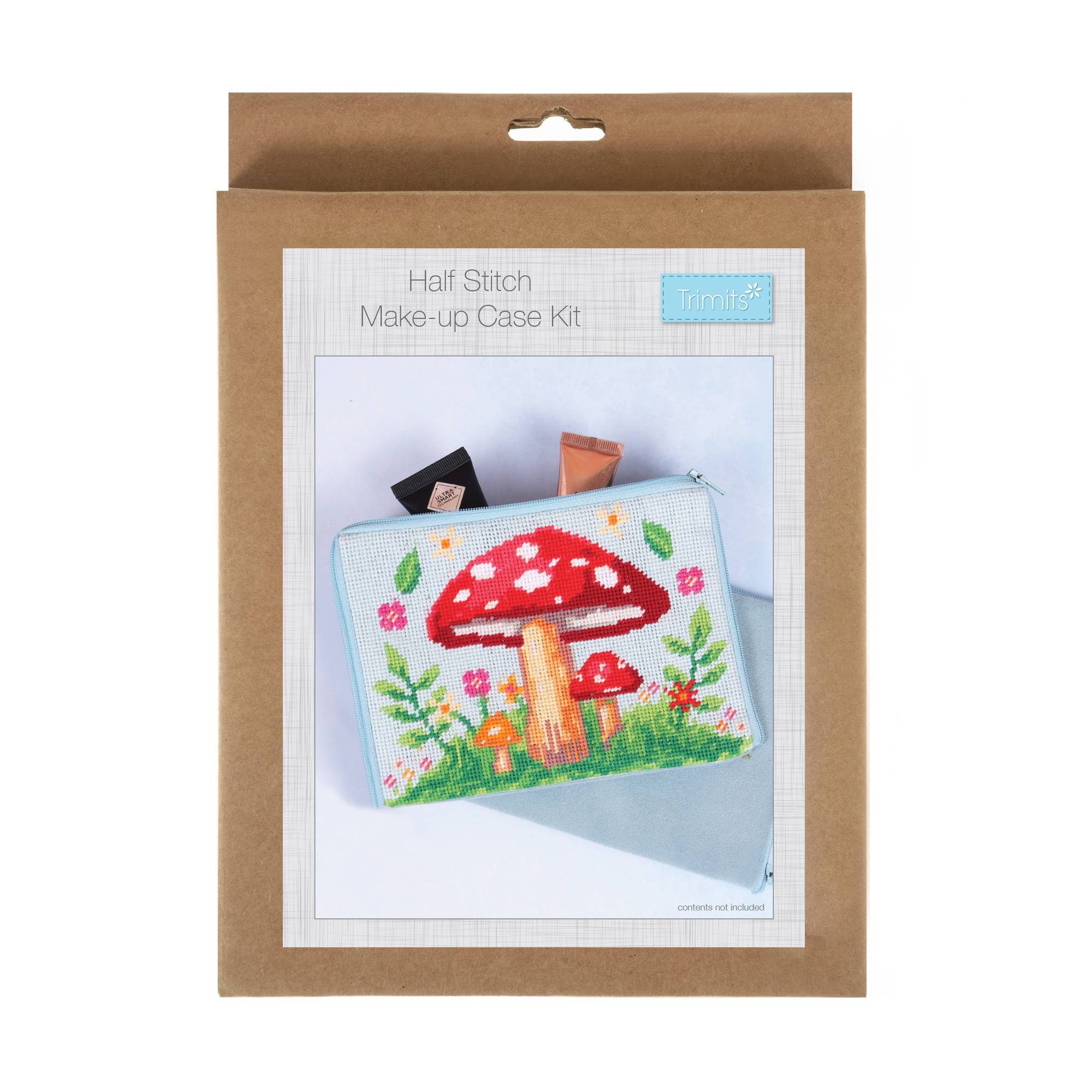 Trimits Half Stitch Toadstool Makeup Case Kit | Hobbycraft
