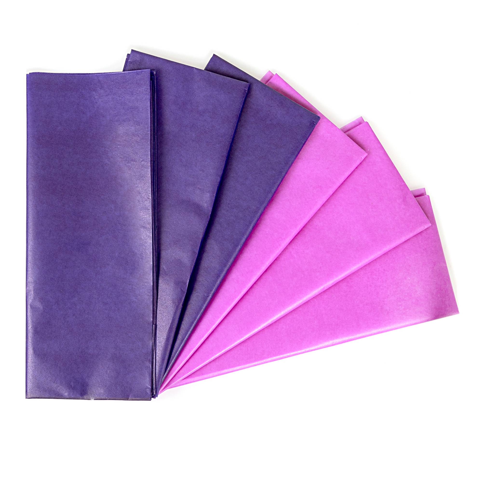 Dark Violet and Lavender Tissue Paper 50cm x 75cm 6 Pack | Hobbycraft