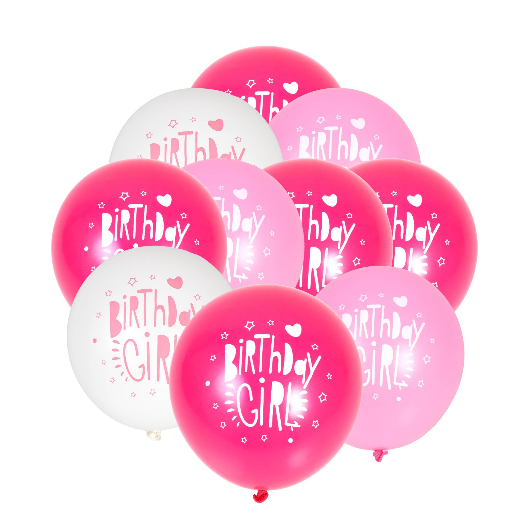 Pink Happy Birthday Latex Balloons 10 Pack | Hobbycraft