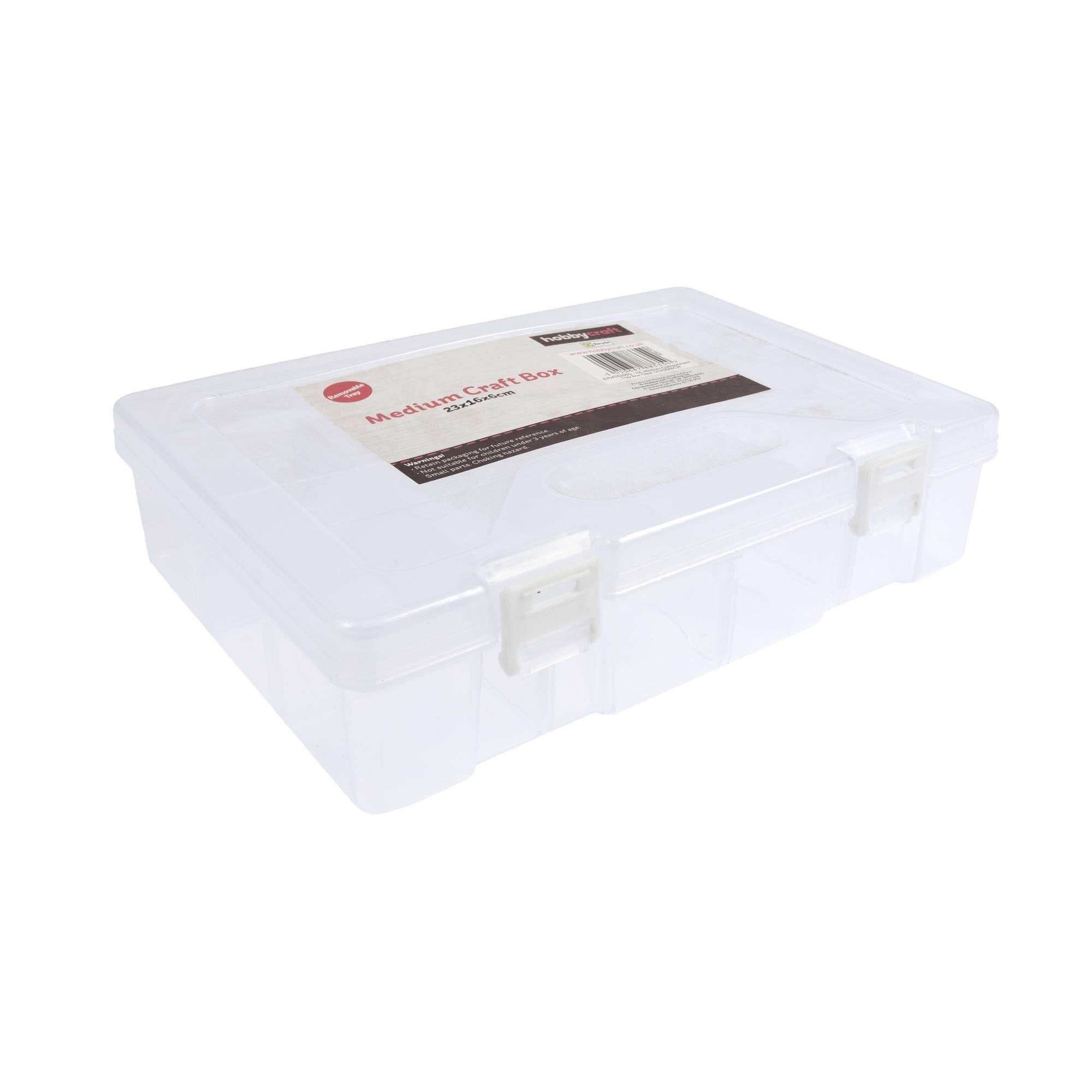 Craft Storage Box 23cm x 16cm x 6cm | Hobbycraft