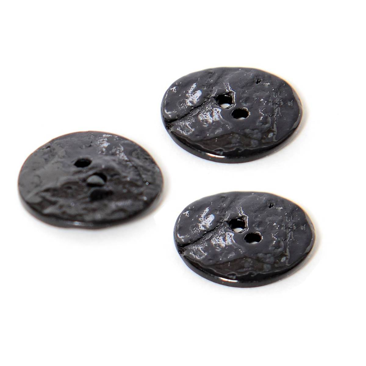 Hemline Black Shell Mother of Pearl Button 3 Pack | Hobbycraft