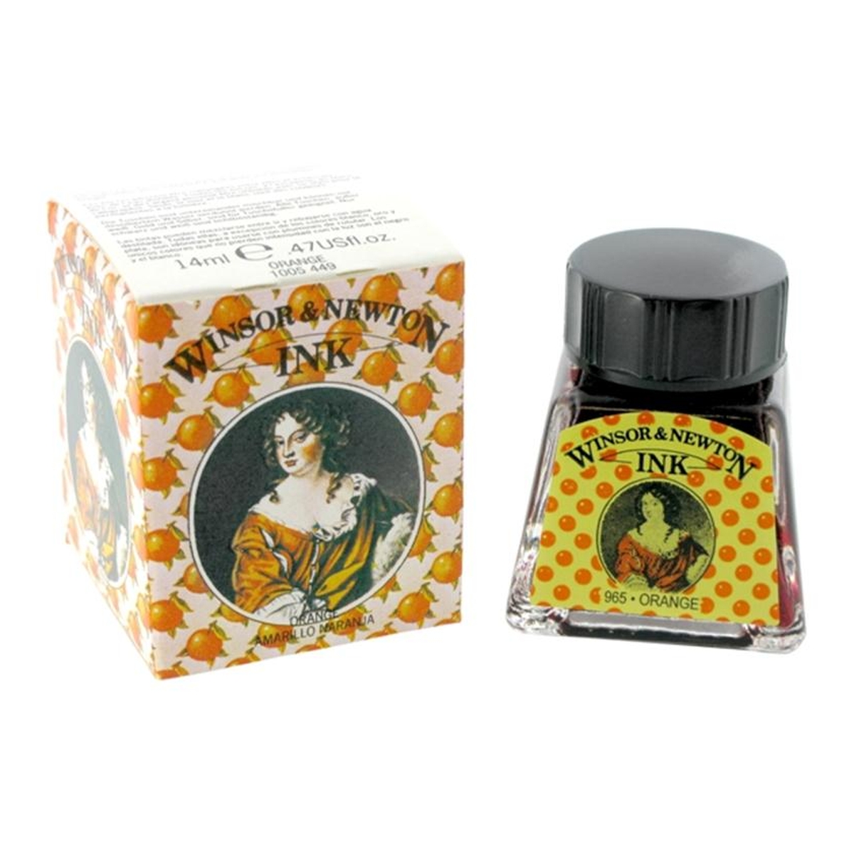 Winsor & Newton Orange Drawing Ink 14ml | Hobbycraft