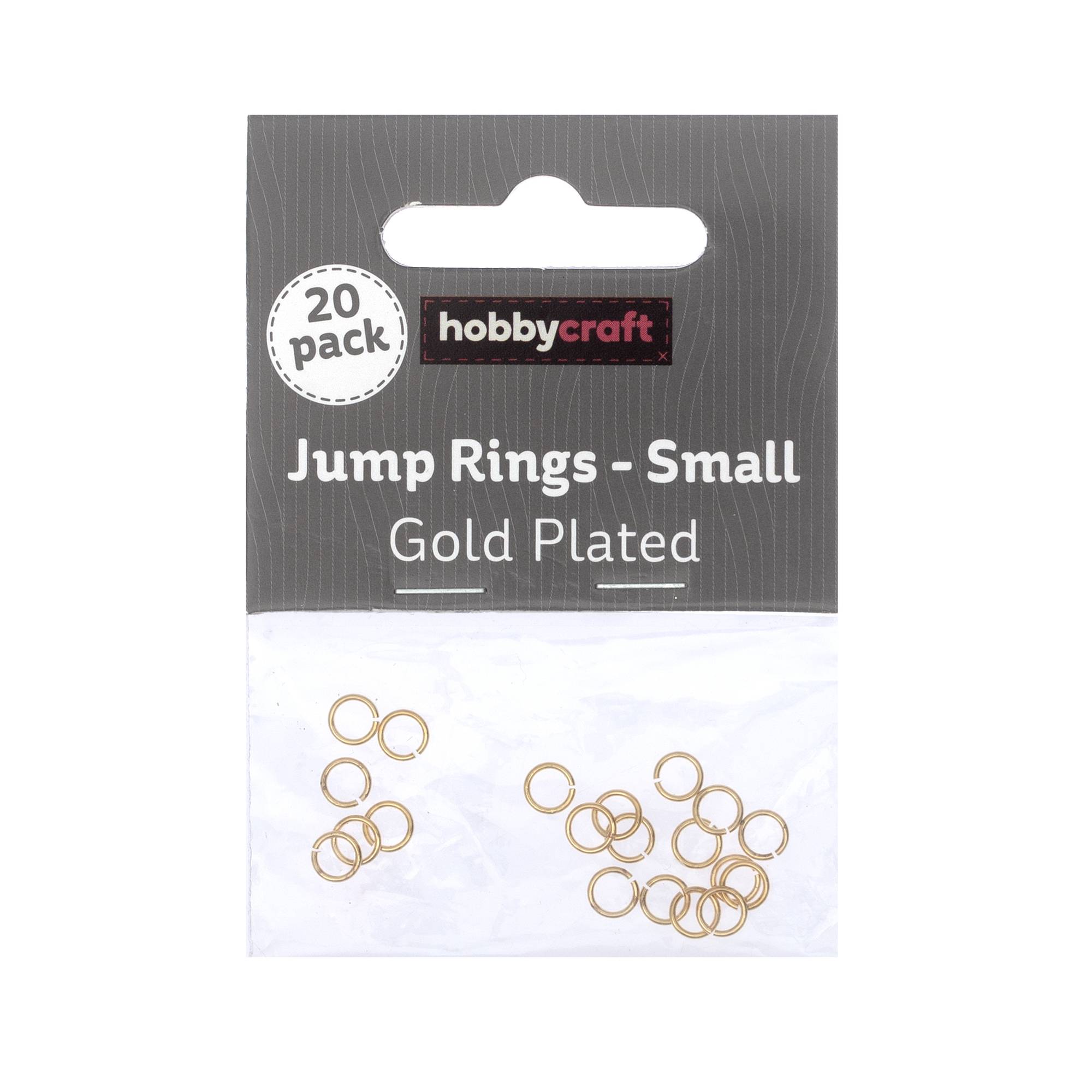 Gold Plated Jump Rings 5mm 20 Pack | Hobbycraft