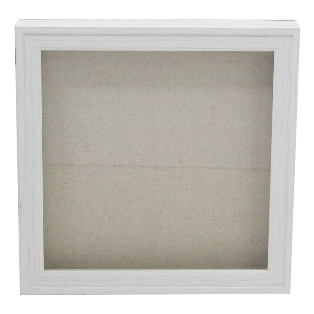 White Wash Magnetic Hinge Box Frame 12 x 12 Inches | Hobbycraft