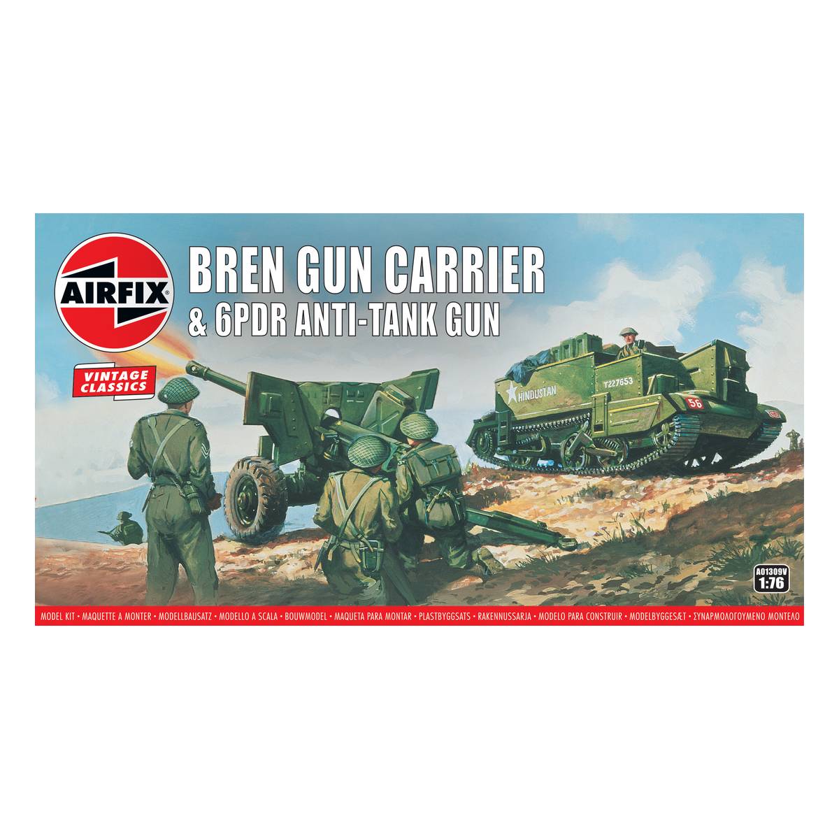 Airfix Bren Gun Carrier and 6PDR Anti-Tank Gun Model Kit 1:76 | Hobbycraft