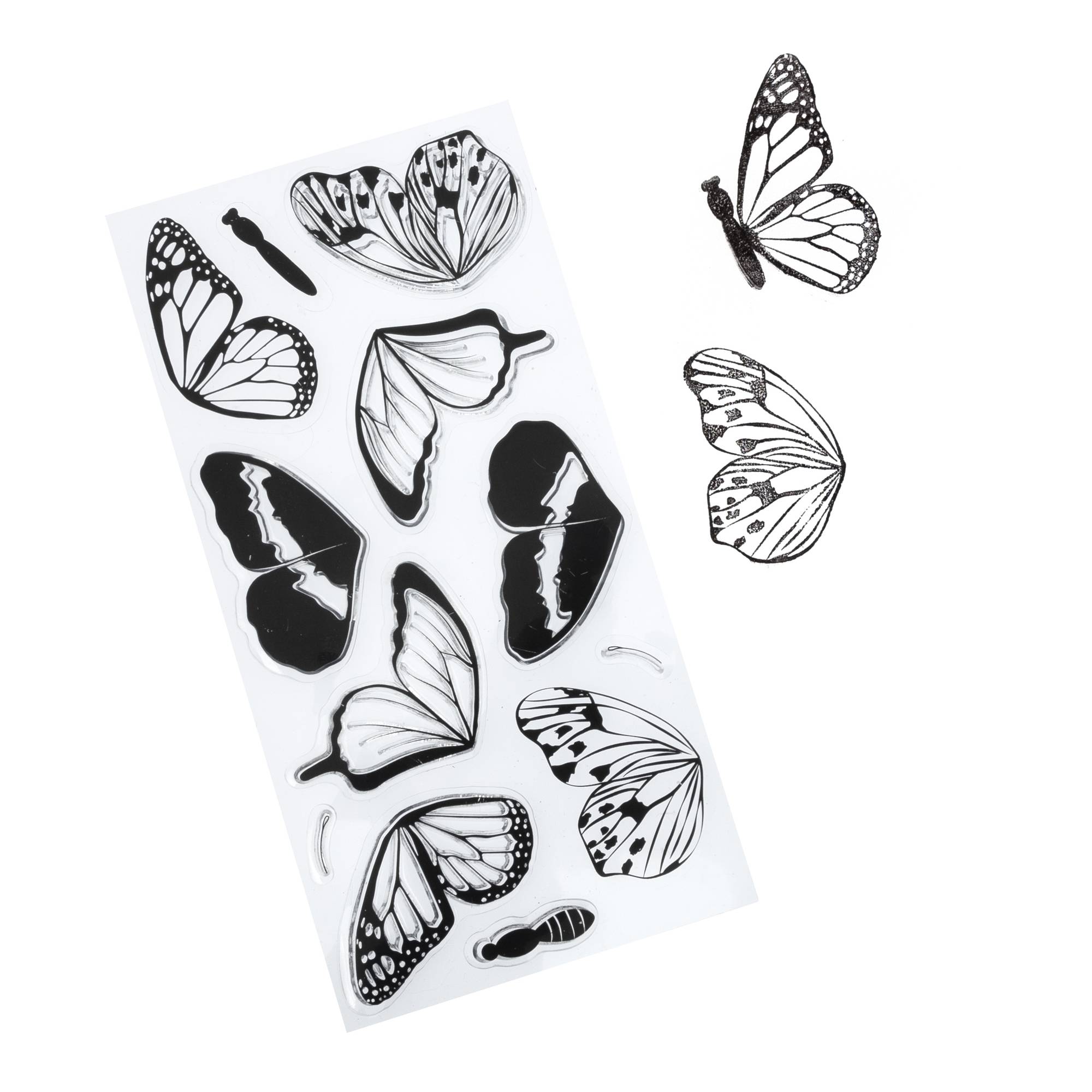 Butterfly Clear Layering Stamp Set 10 Pieces | Hobbycraft