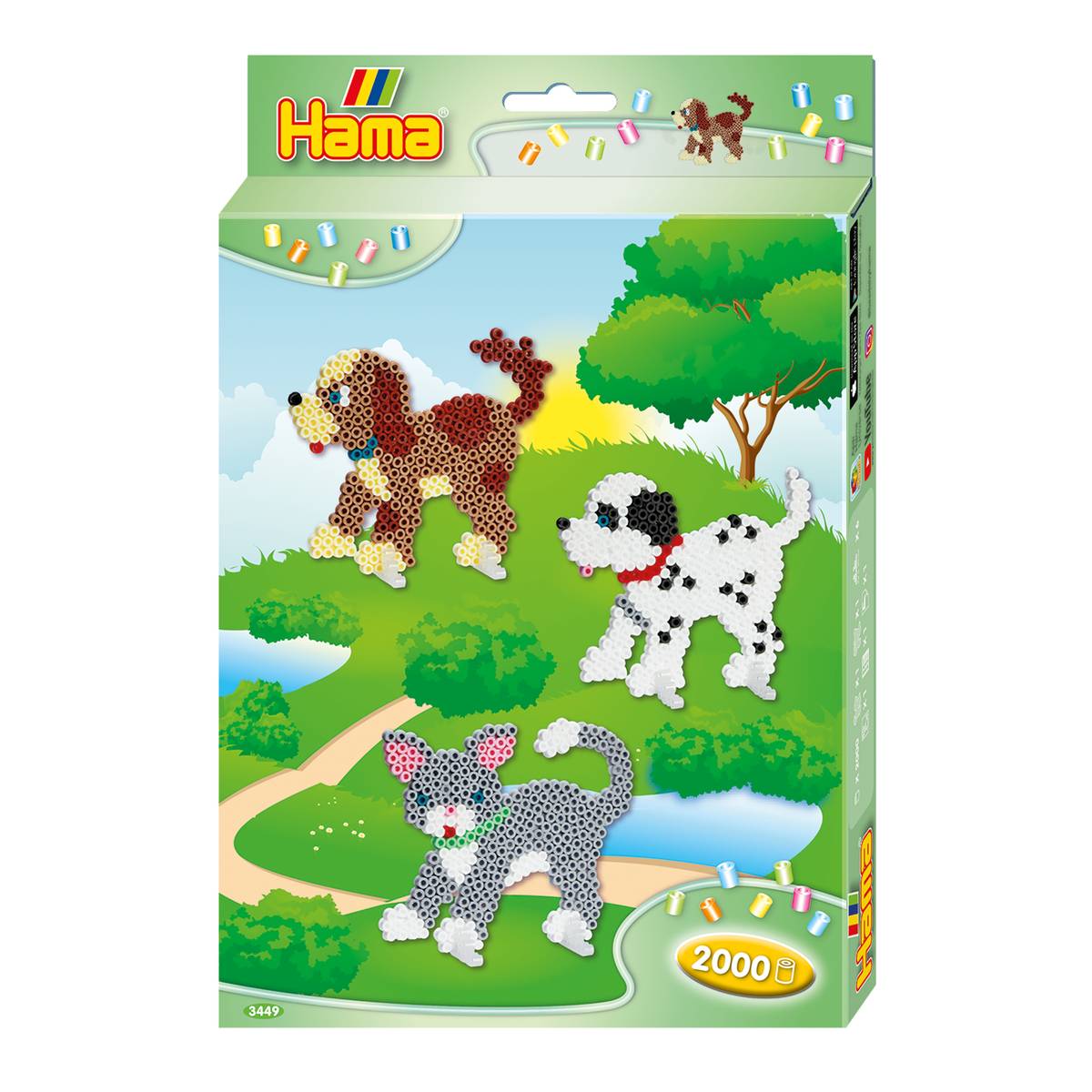 Hama Beads Dog and Cat Set | Hobbycraft