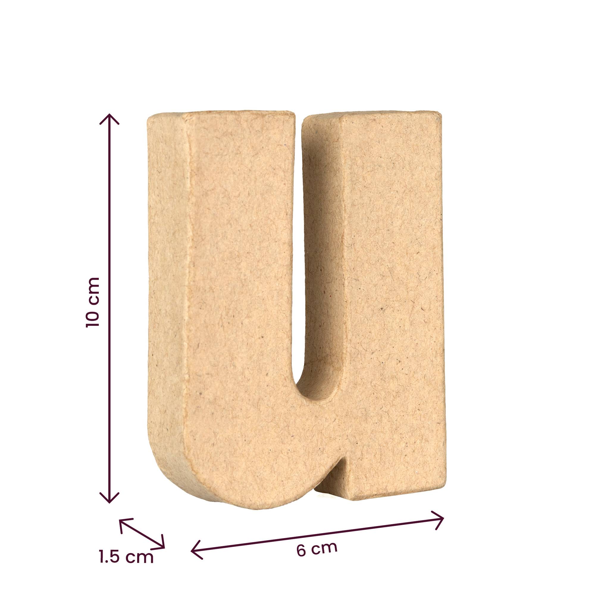 Lowercase Mini Mache Letter U | Hobbycraft