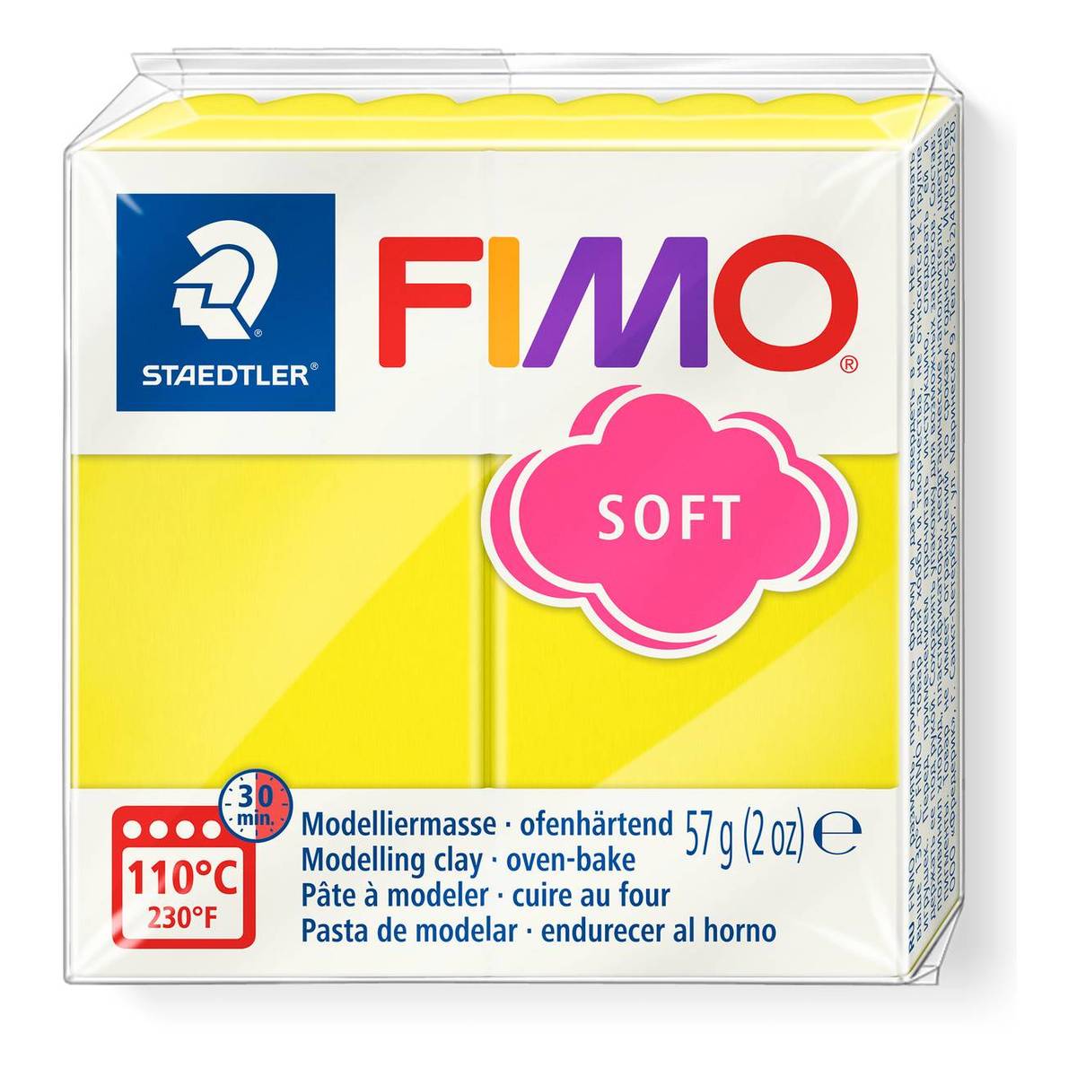 Fimo Soft Lemon Modelling Clay 57g | Hobbycraft