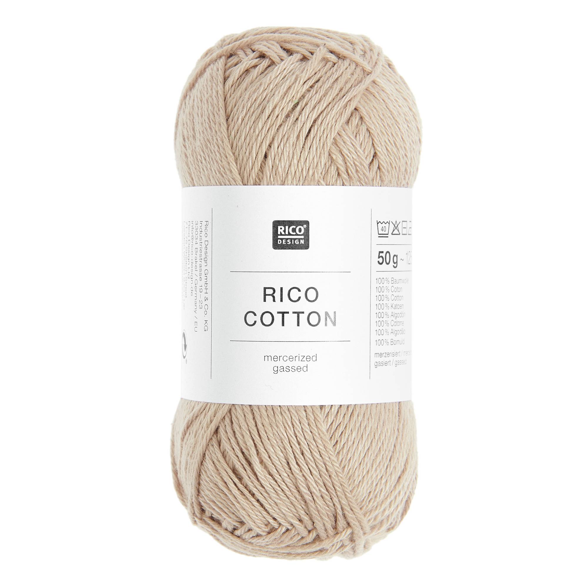 Rico Essentials Camel Cotton 4ply 50g | Hobbycraft