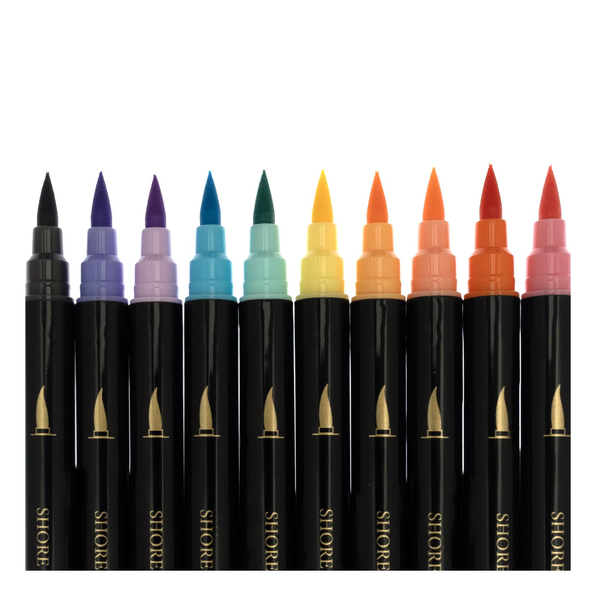 Shore & Marsh Dual Tip Watercolour Markers 10 Pack | Hobbycraft