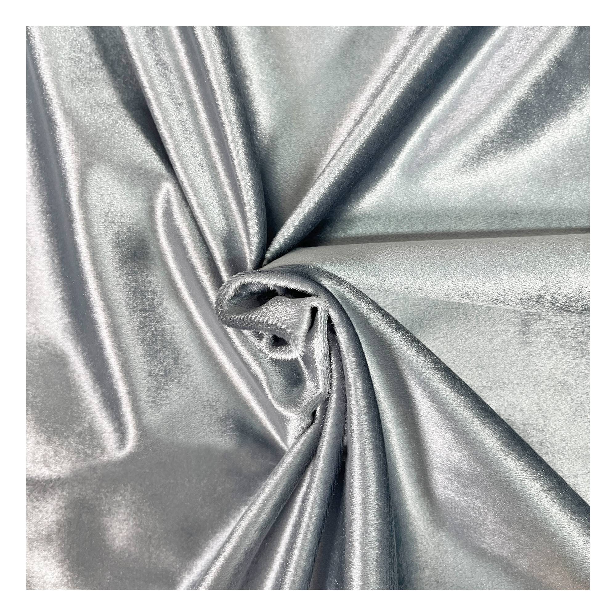 Light Grey Polyester Belissimo Velvet Fabric by the Metre | Hobbycraft