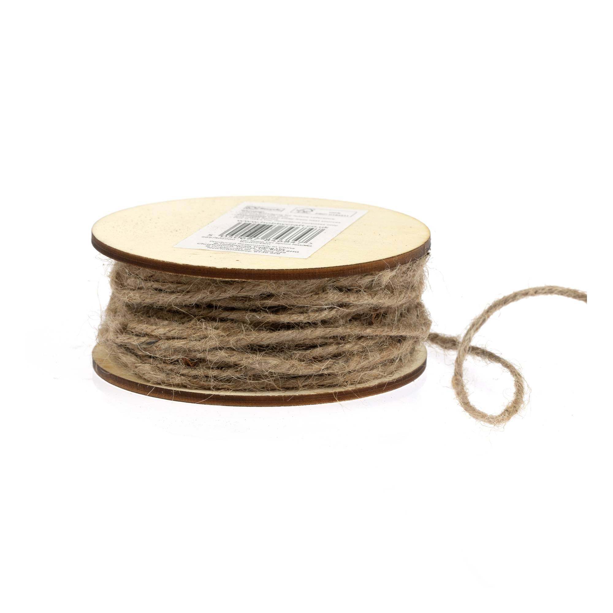 Natural Rope on Spool 15m | Hobbycraft