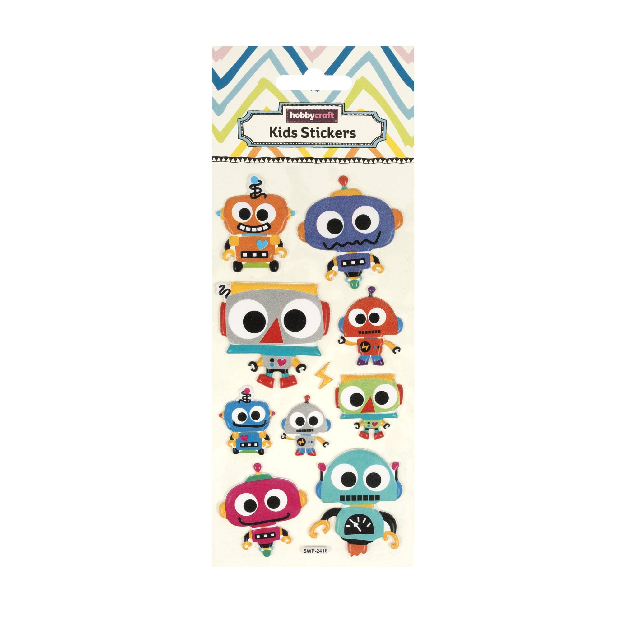 Robot Gel Stickers | Hobbycraft