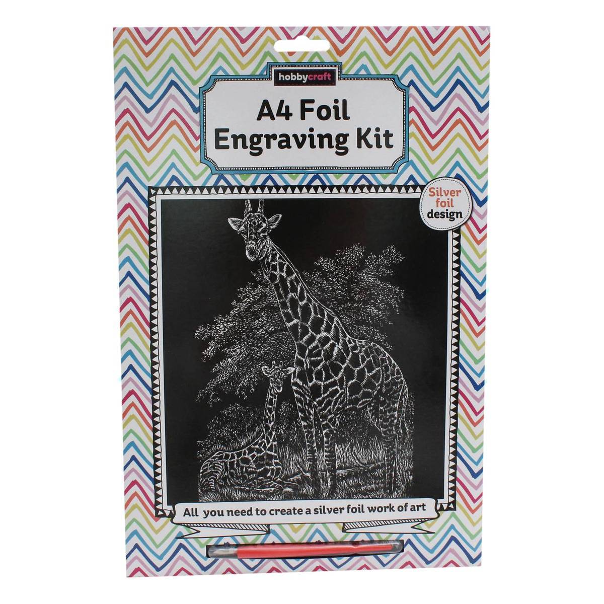 Giraffe Foil Engraving Kit A4 | Hobbycraft