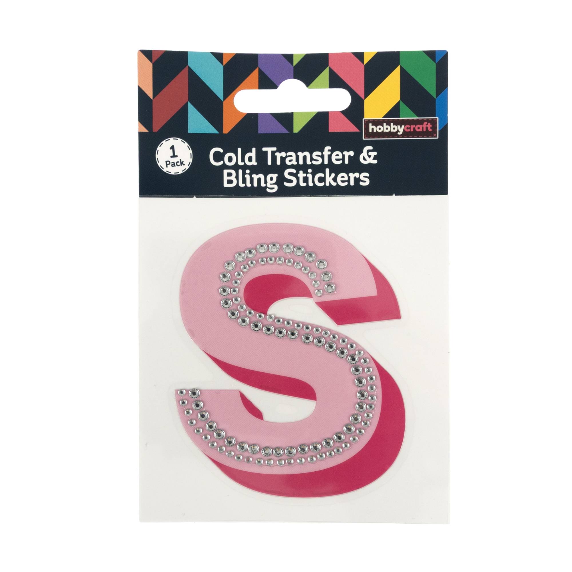 Cold Transfer and Bling Letter S Sticker Set | Hobbycraft