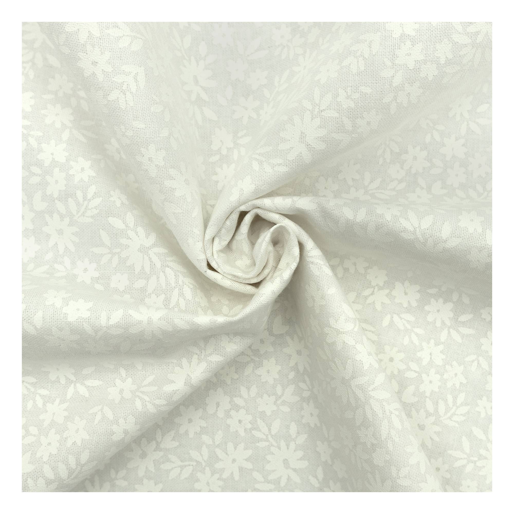 White Daisy Cotton Fabric by the Metre | Hobbycraft