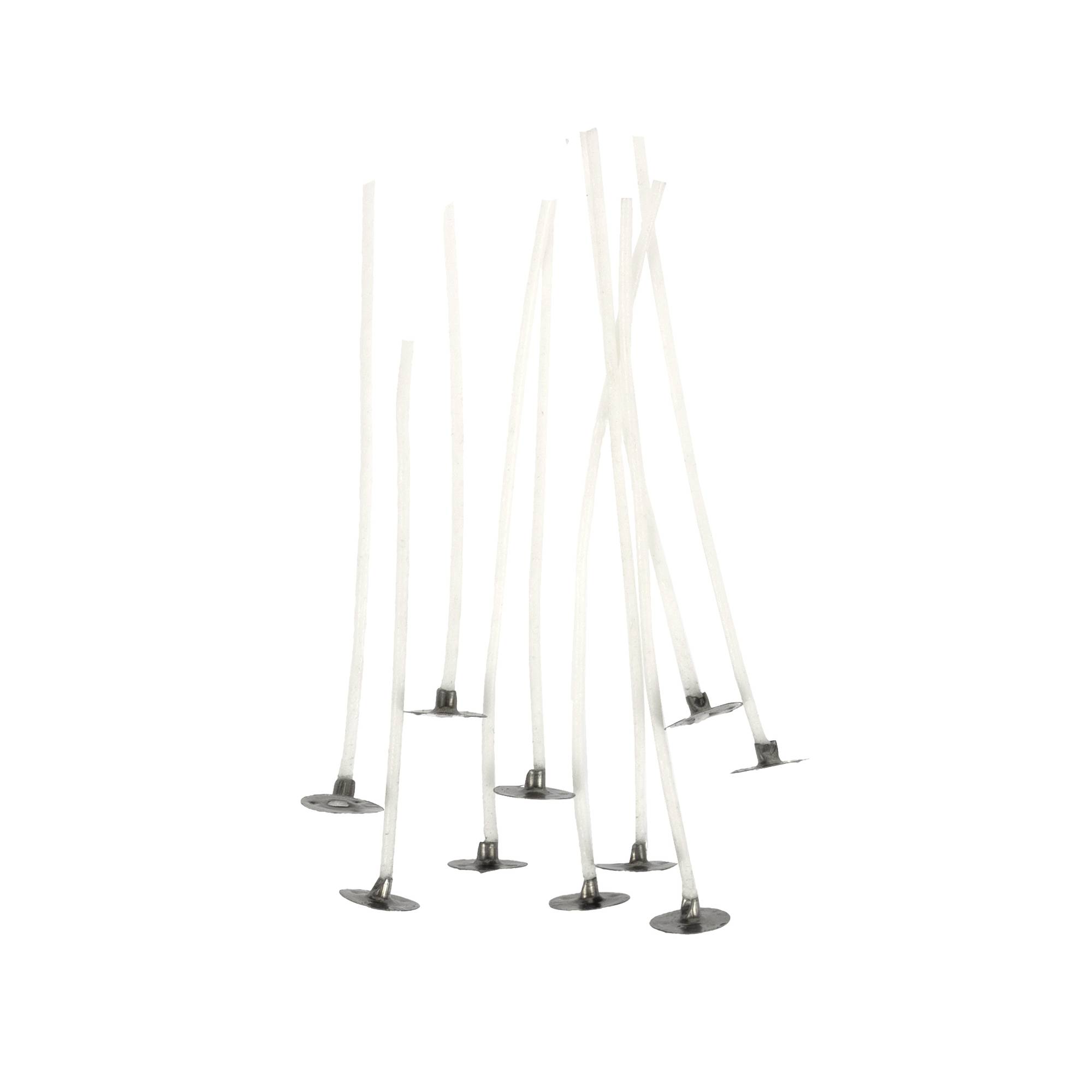 Pre-Waxed Wick Assemblies for Paraffin Wax 80mm 10 Pack | Hobbycraft