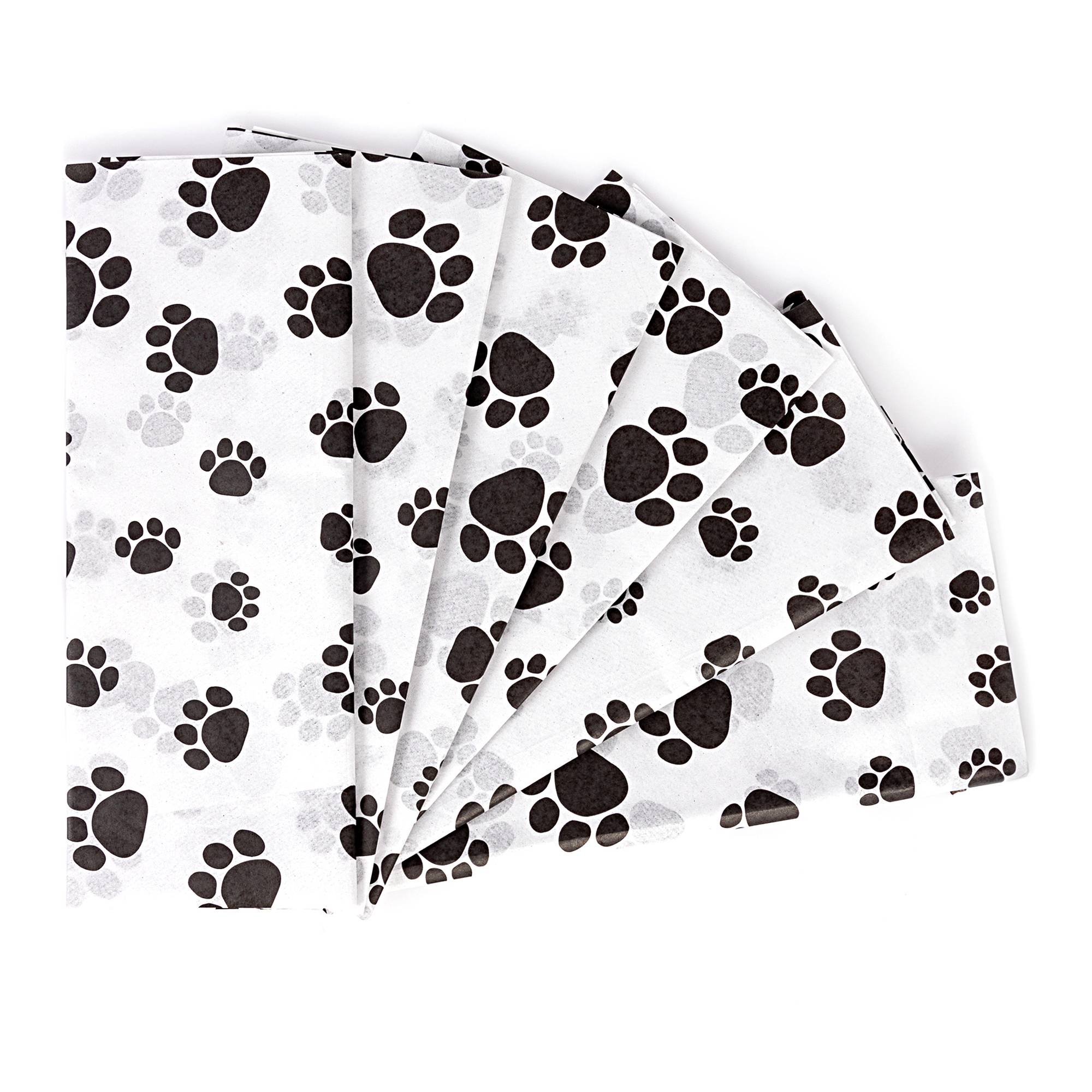 Paw Print Printed Tissue Paper 50cm x 75cm 6 Pack | Hobbycraft