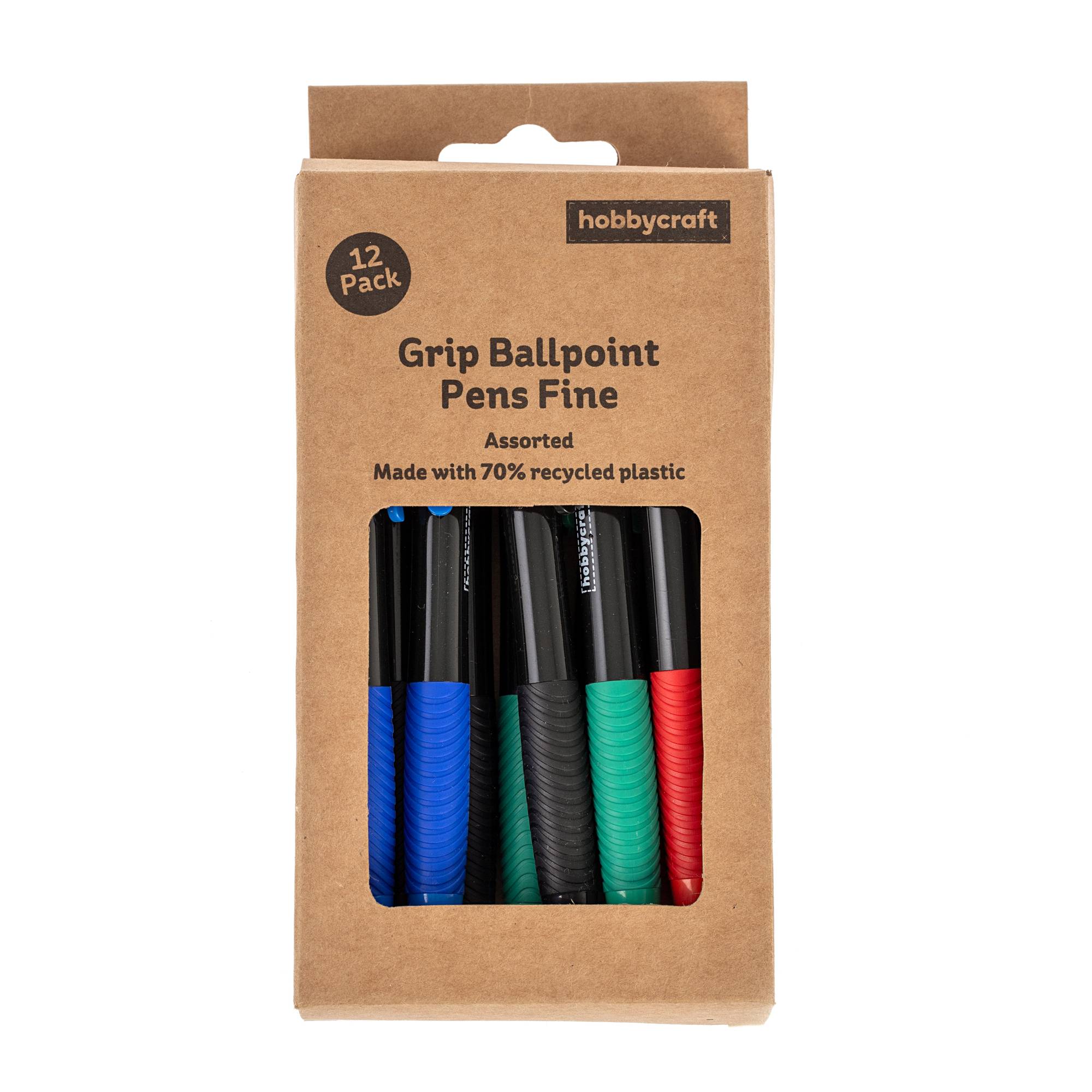 Assorted Fine Ballpoint Pens 12 Pack | Hobbycraft