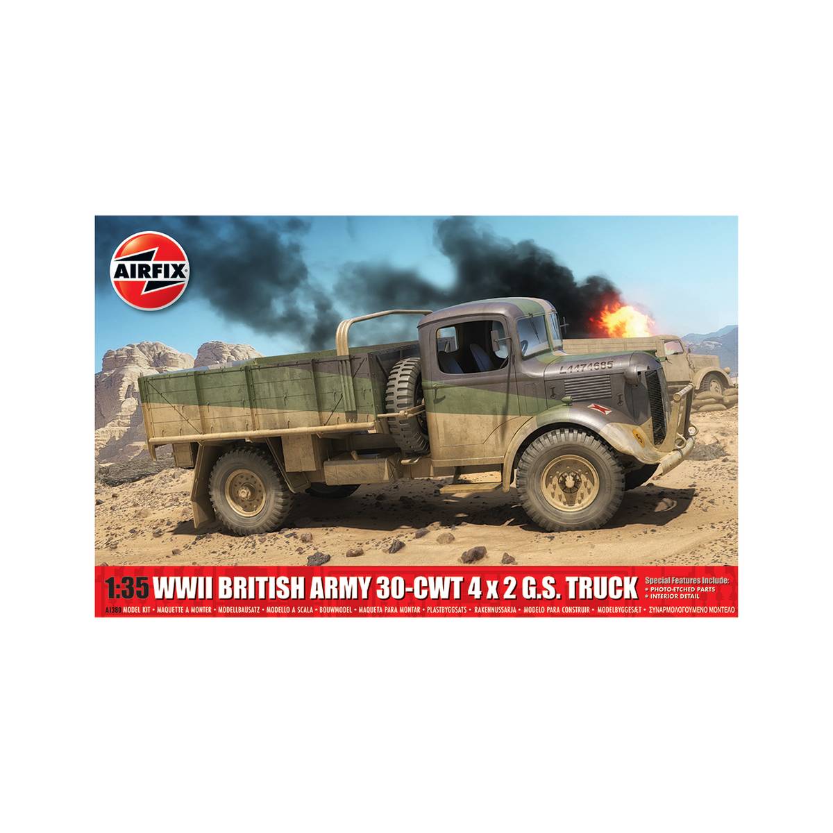 Airfix WWII British Army 30-cwt 4x2 GS Truck Model Kit 1:76 | Hobbycraft