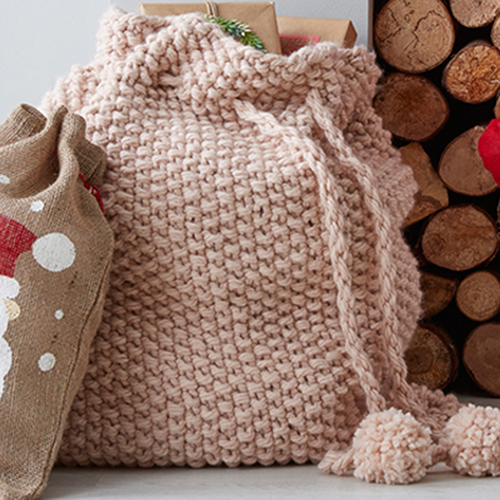 How to Knit a Christmas Present Sack | Hobbycraft