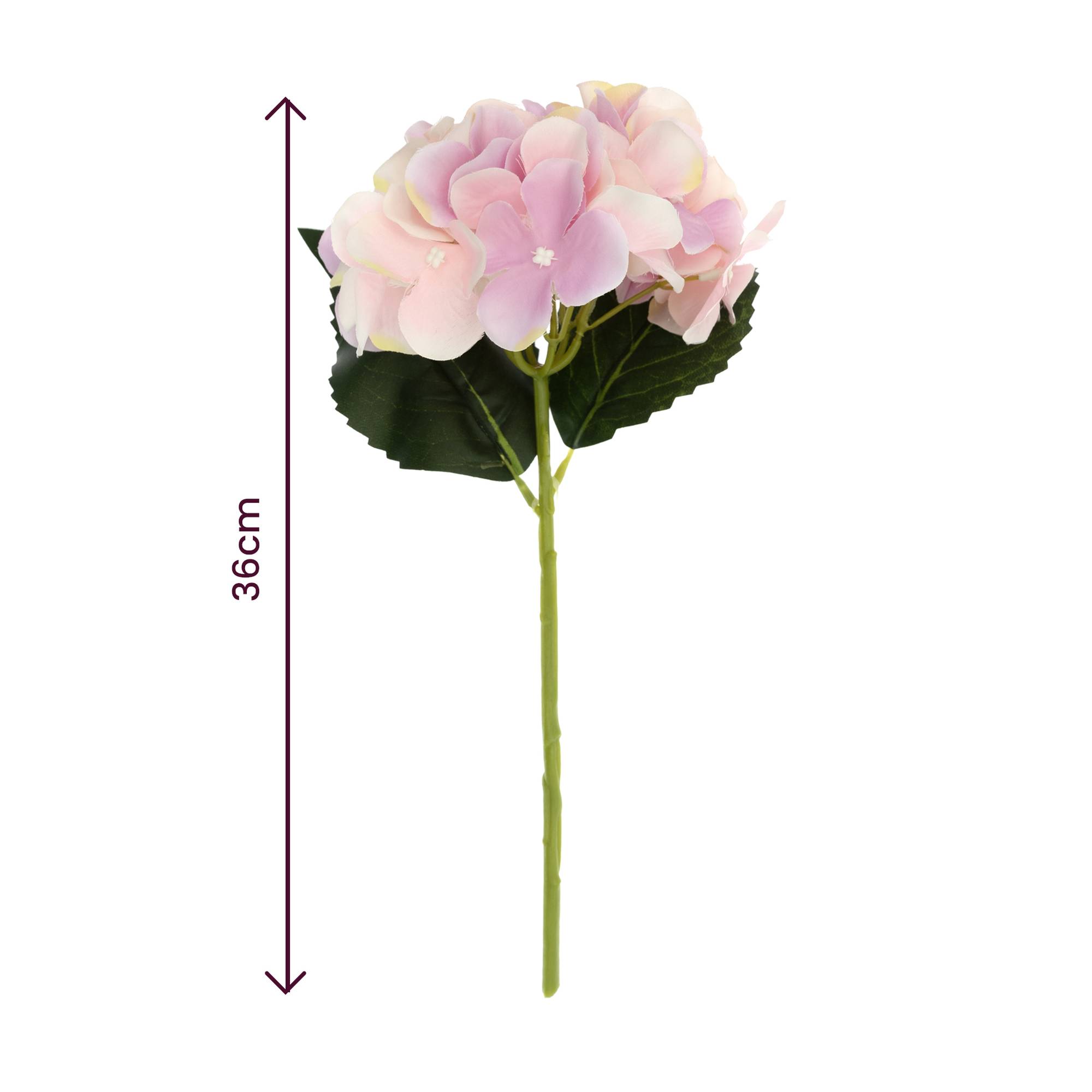 Blush Pink Short Stem Hydrangea 36cm | Hobbycraft