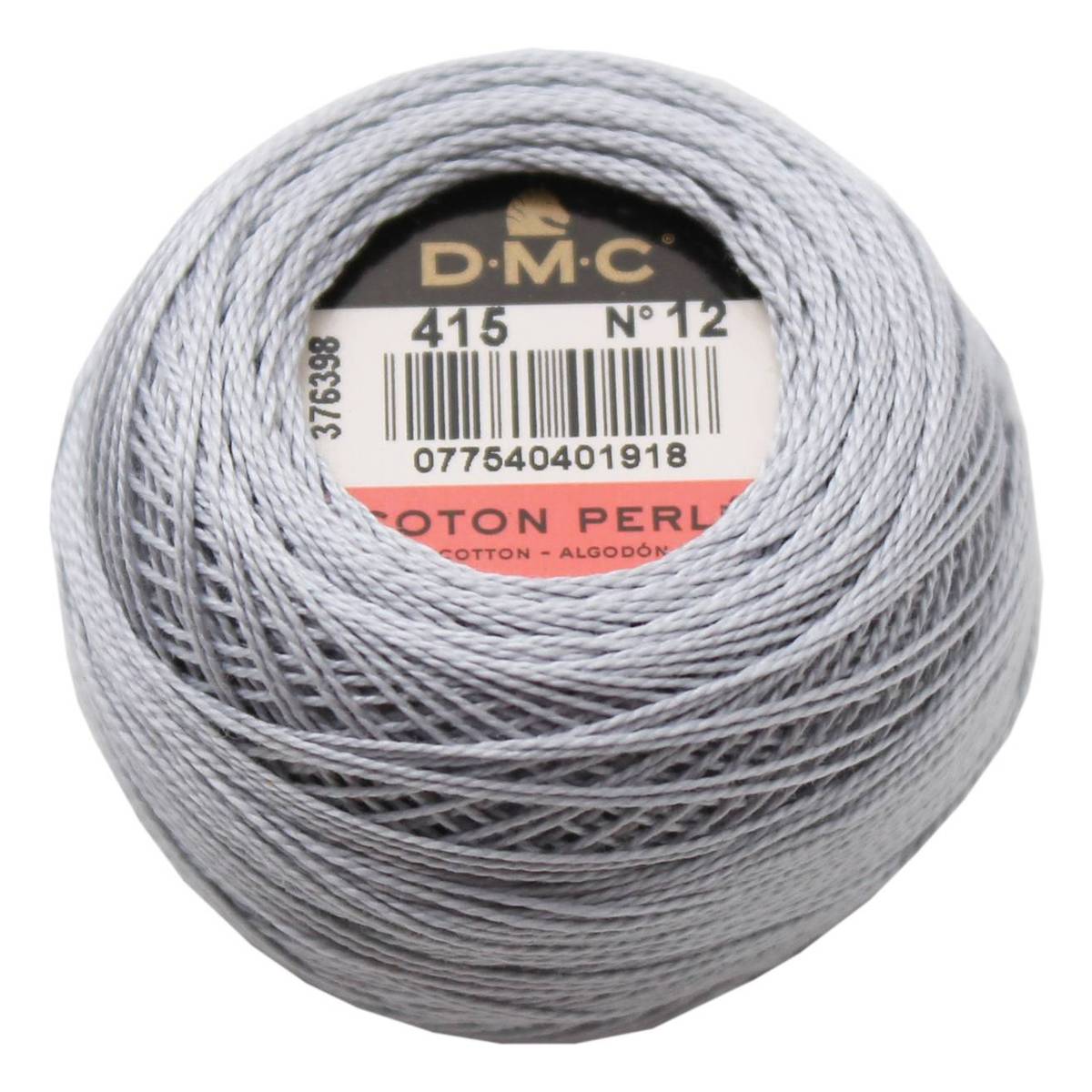 DMC Grey Pearl Cotton Thread on a Ball 120m (415) | Hobbycraft