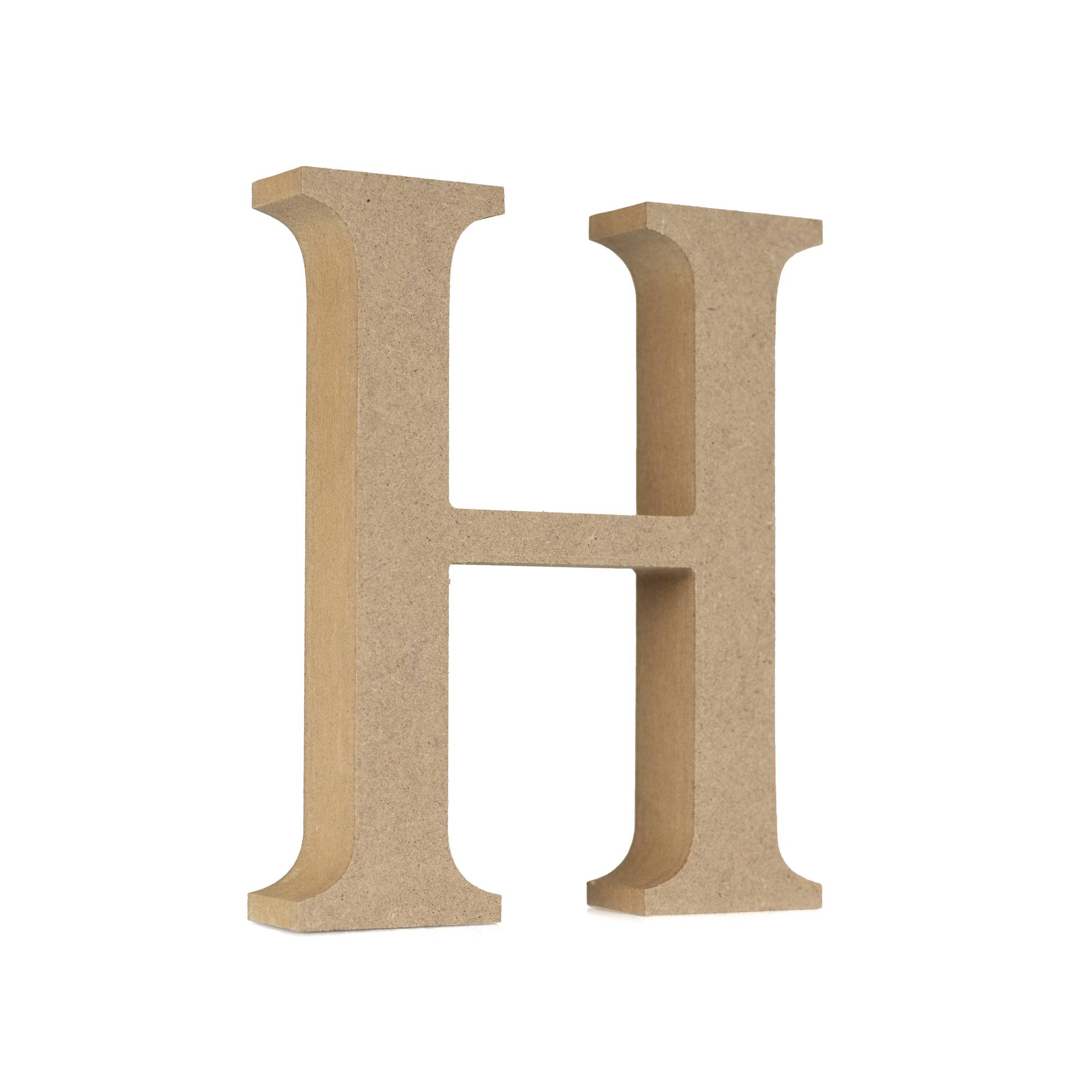 MDF Wooden Letter H 13cm | Hobbycraft